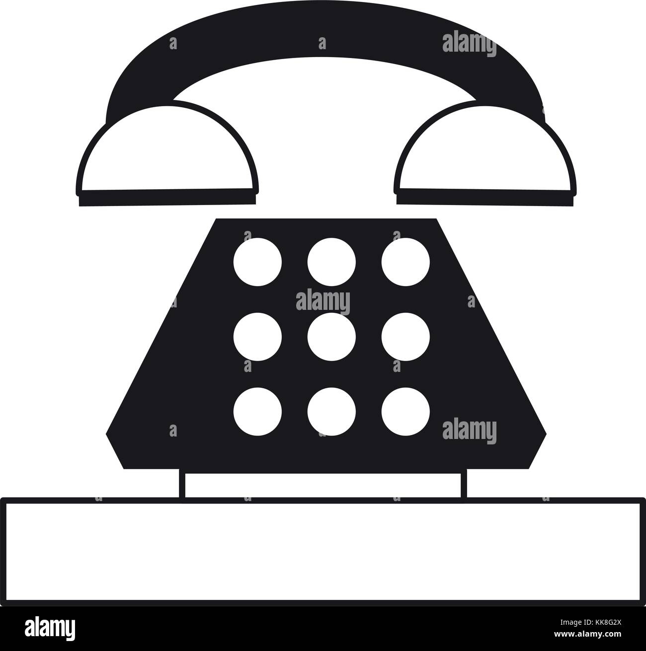 retro phone icon Stock Vector Image & Art - Alamy