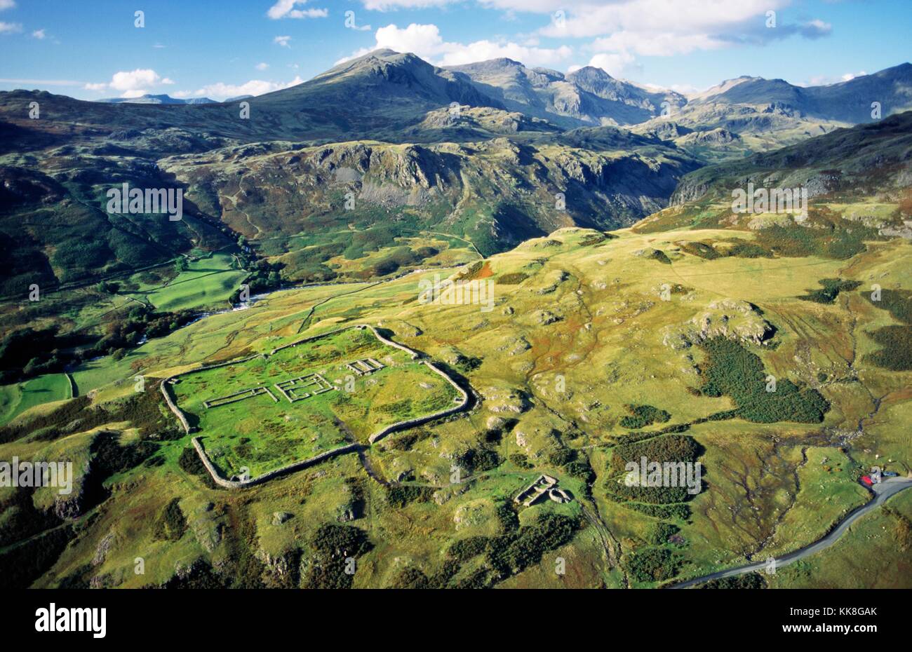 Hardknott pass roman fort in hi-res stock photography and images - Alamy
