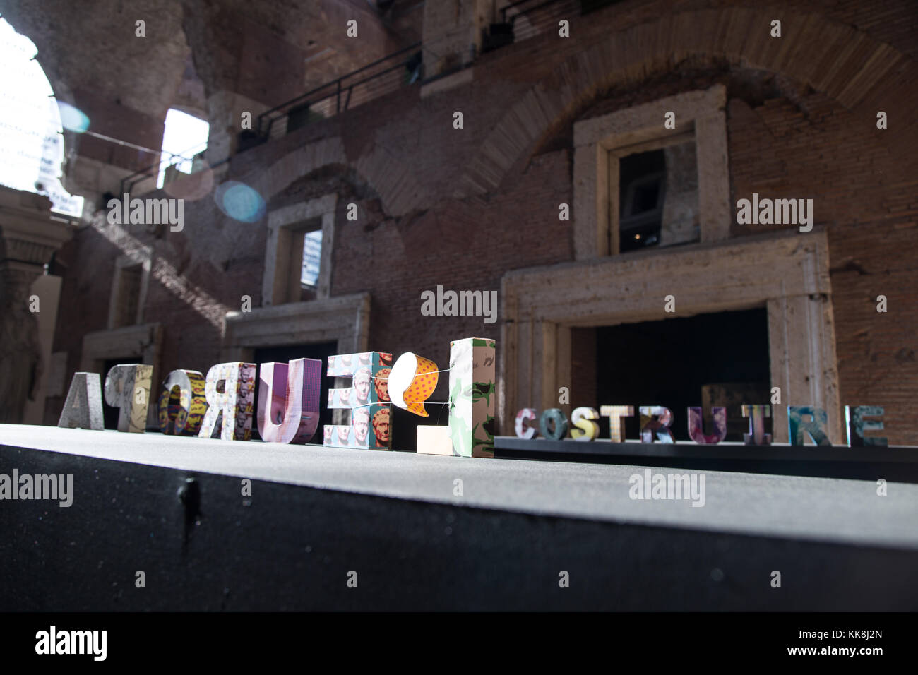 Roma, Italy. 28th Nov, 2017. Inauguration of the exhibition "Trajan ...