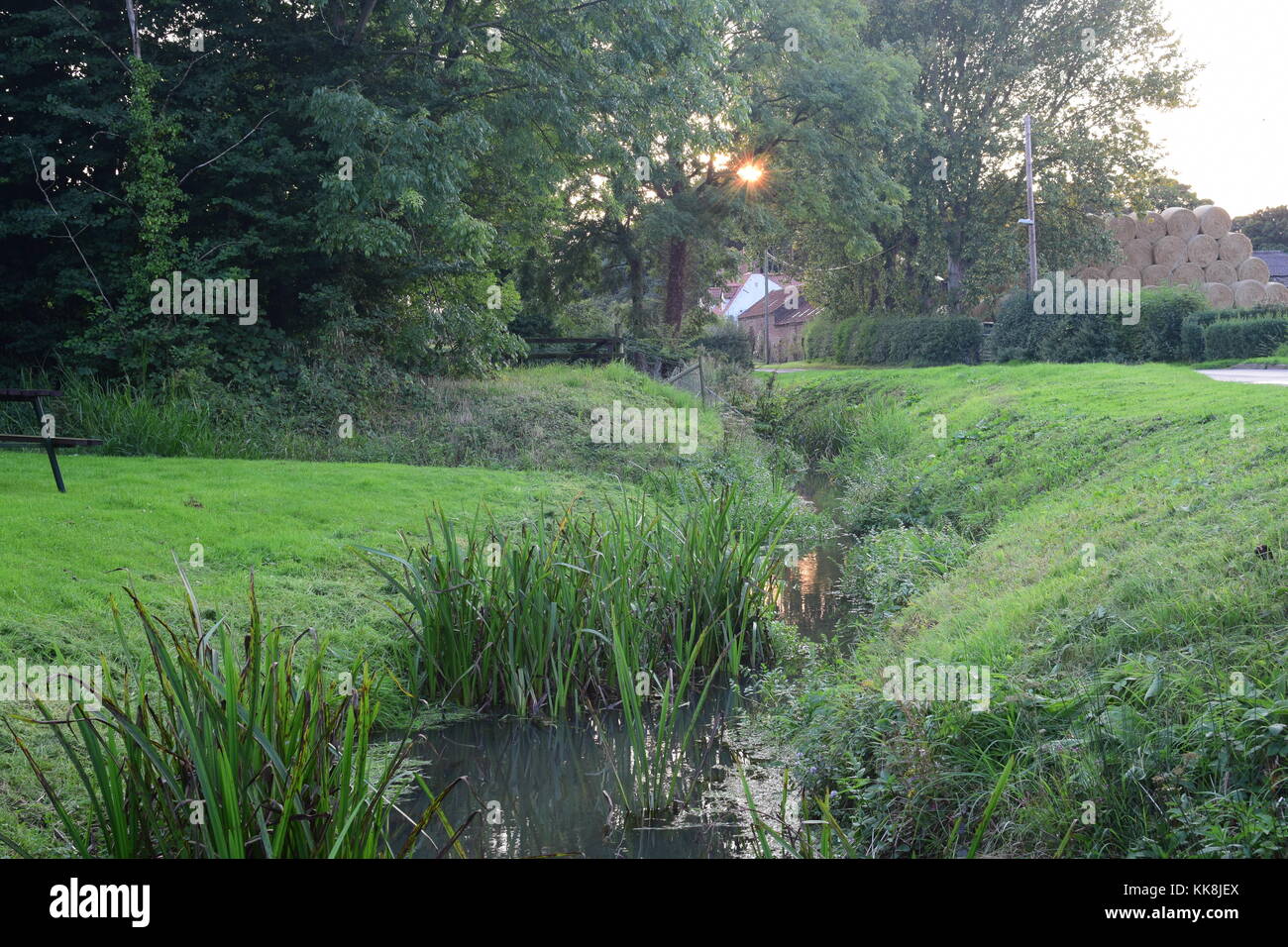 Sunset at Scorborough, East Yorkshire village, UK Stock Photo - Alamy
