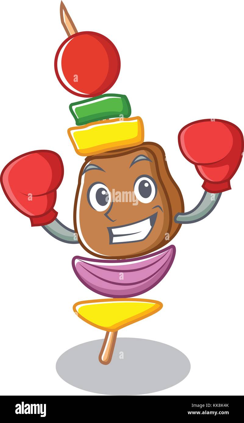 Boxing winner barbecue character cartoon style Stock Vector Image & Art ...