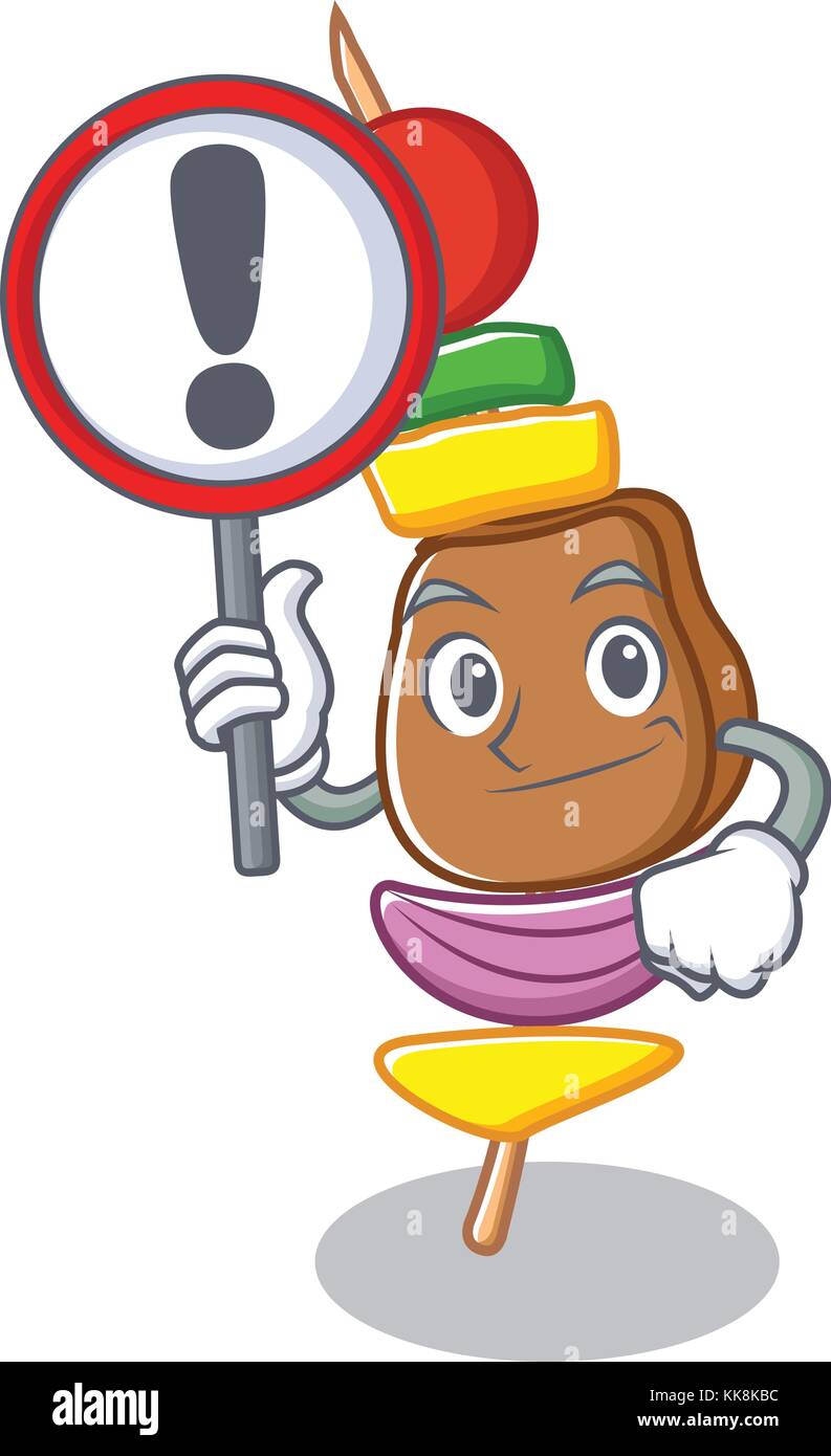 With sign barbecue character cartoon style Stock Vector Image & Art - Alamy