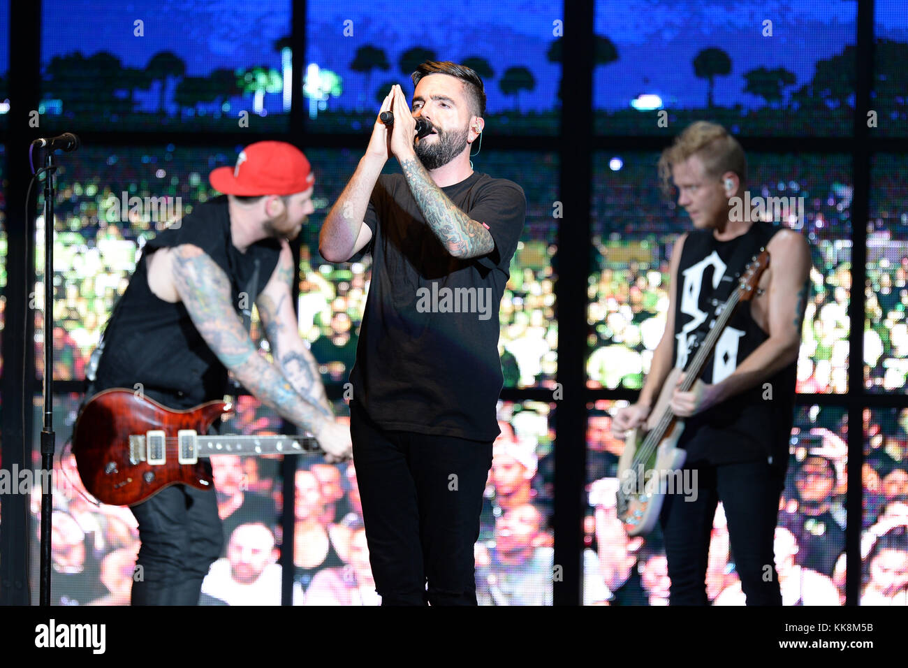 WEST PALM BEACH, FL - AUGUST 05: Jeremy McKinnon, Kevin Skaff, Joshua ...