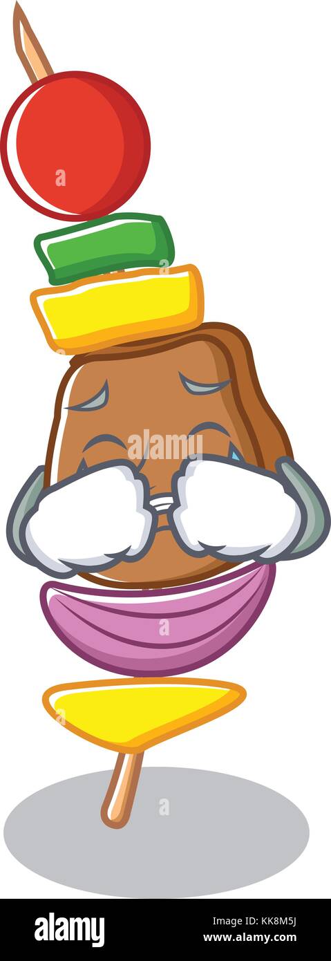 Crying barbecue character cartoon style Stock Vector Image & Art - Alamy