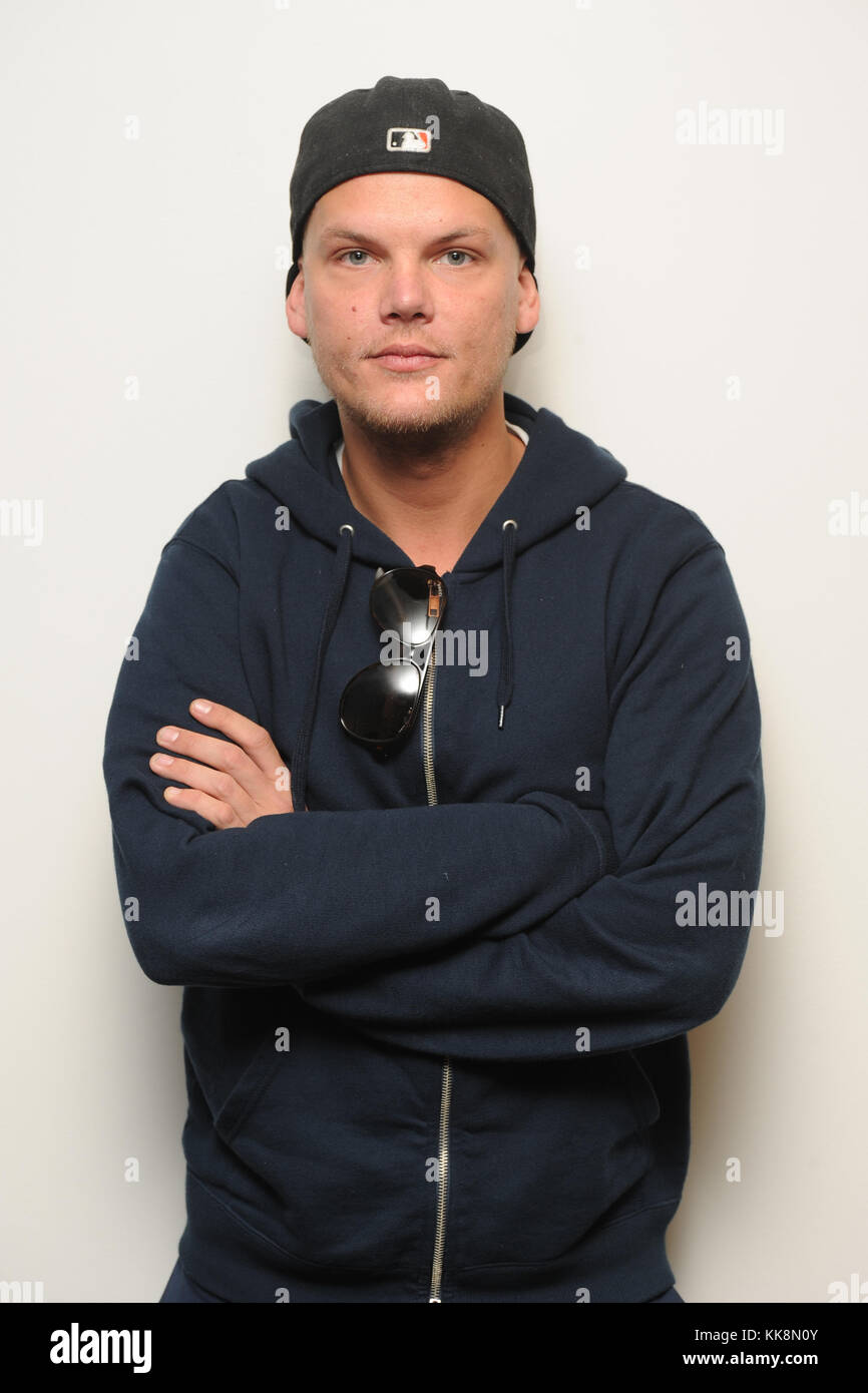 HOLLYWOOD, FL - FEBRUARY 12: Avicii visits radio station 97.3 The Hits ...