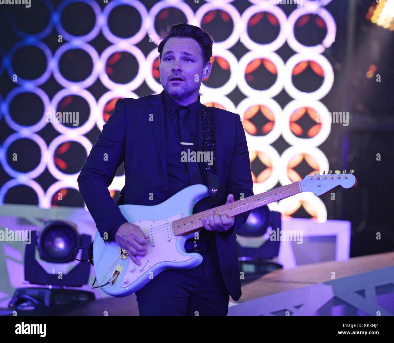 MIAMI FL - JUNE 14: Kenneth Harris of Panic At The Disco performs at ...