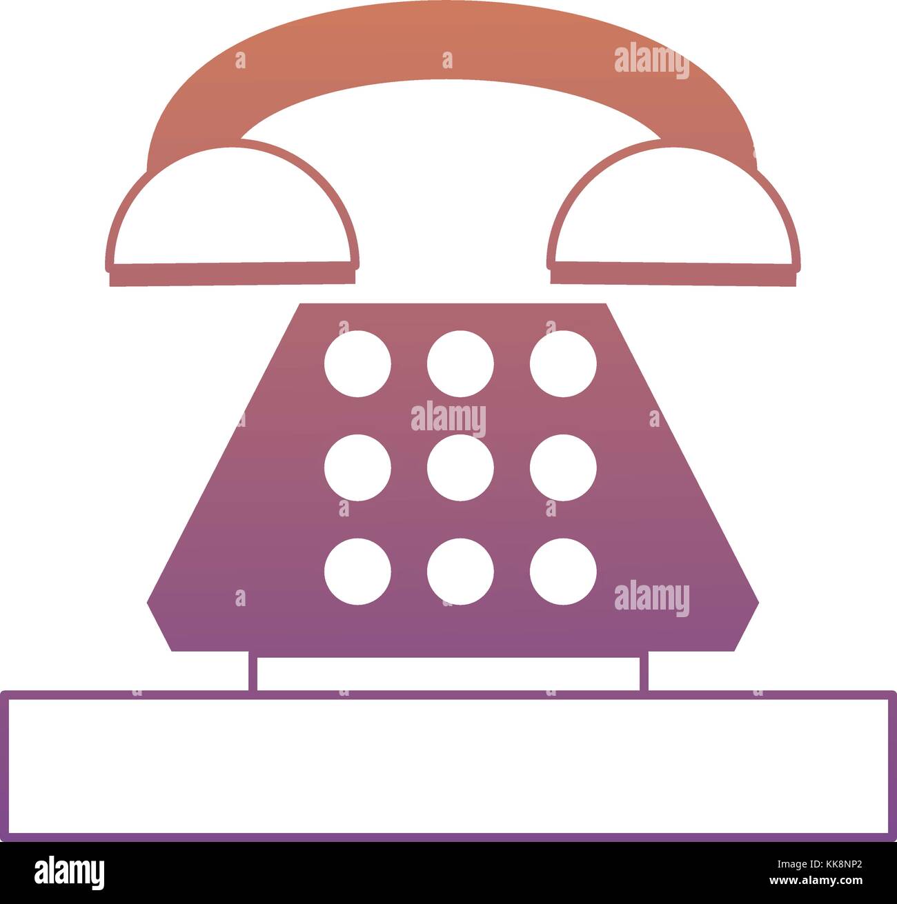 retro phone icon Stock Vector Image & Art - Alamy