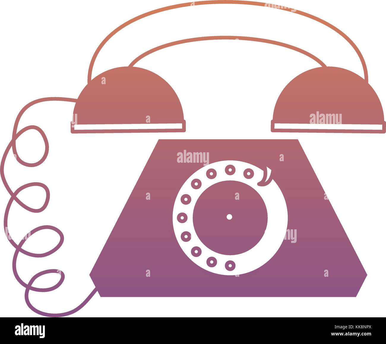 retro phone icon Stock Vector Image & Art - Alamy