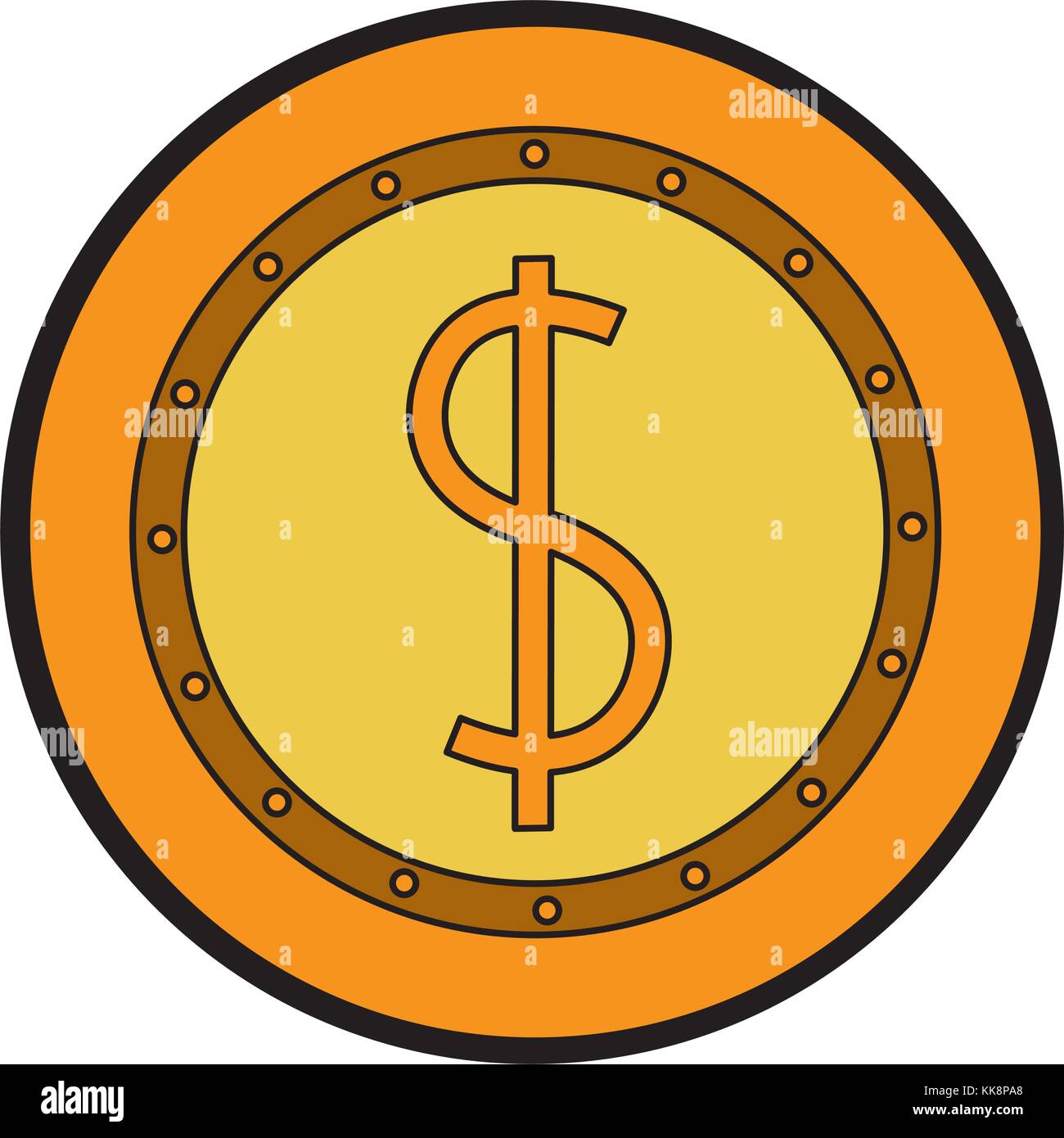 Isolated coin design Stock Vector Image & Art - Alamy