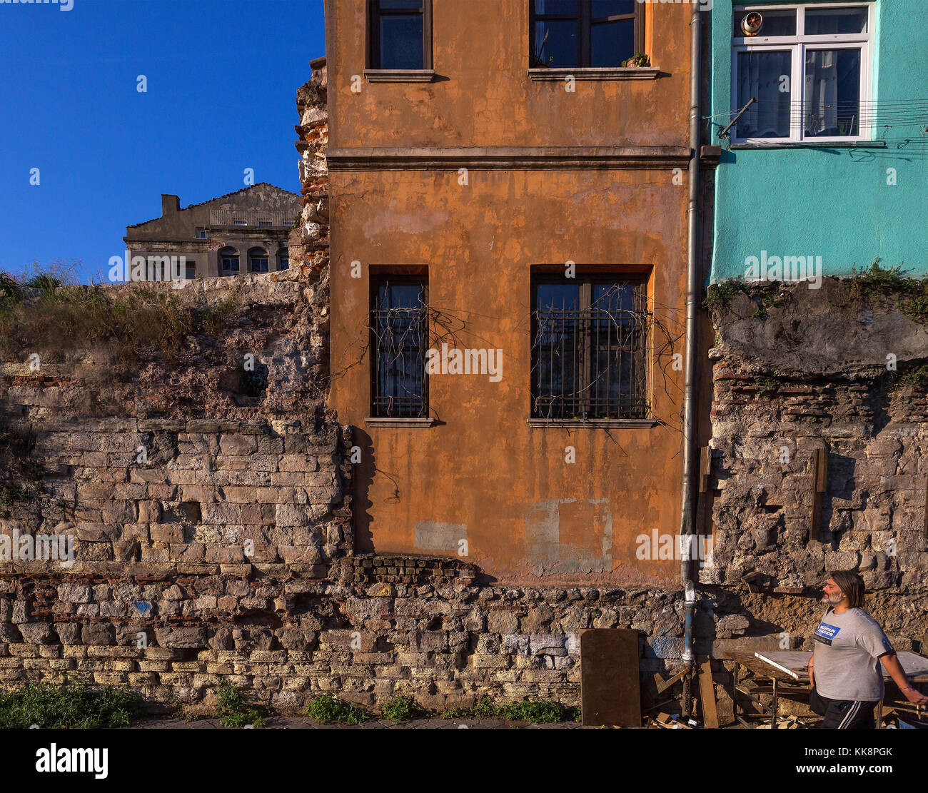 colorful life cityscape of Bosphorus Strait Istanbul Turkey Stock Photo ...