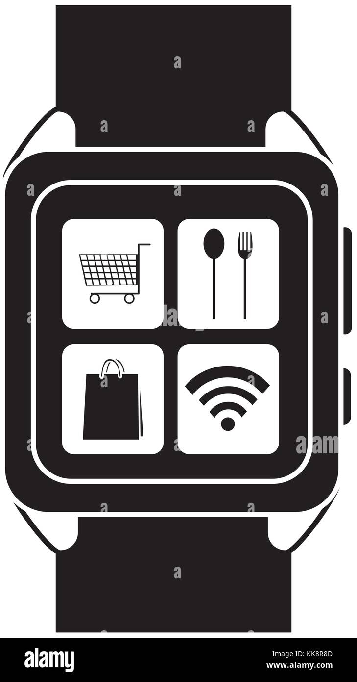 Isolated smartwatch design Stock Vector Image & Art - Alamy