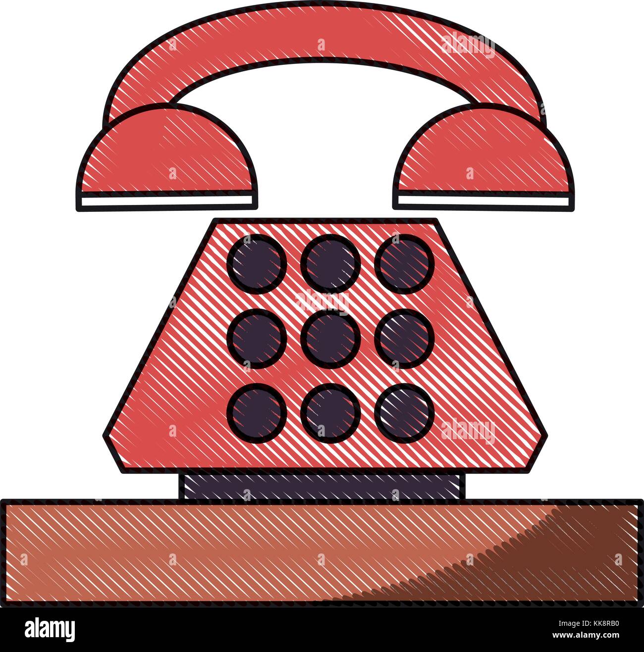 retro phone icon Stock Vector Image & Art - Alamy