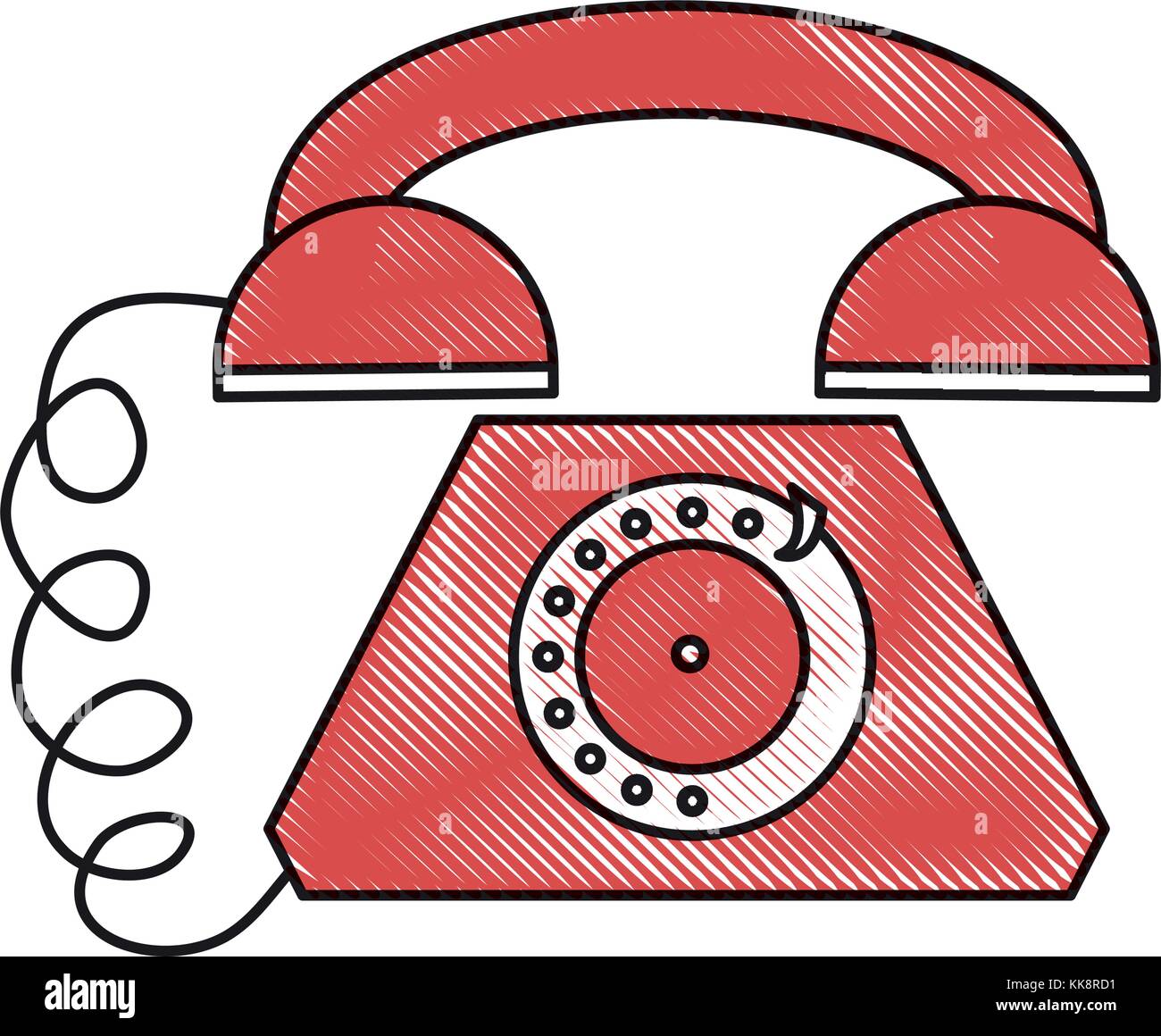 retro phone icon Stock Vector Image & Art - Alamy