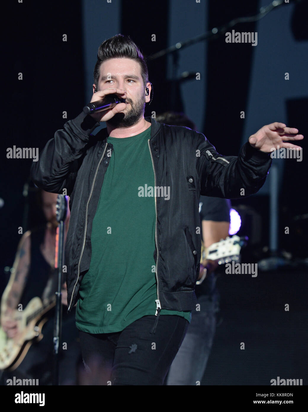 WEST PALM BEACH, FL - JUNE 04: Shay Mooney of Dan + Shay performs at ...