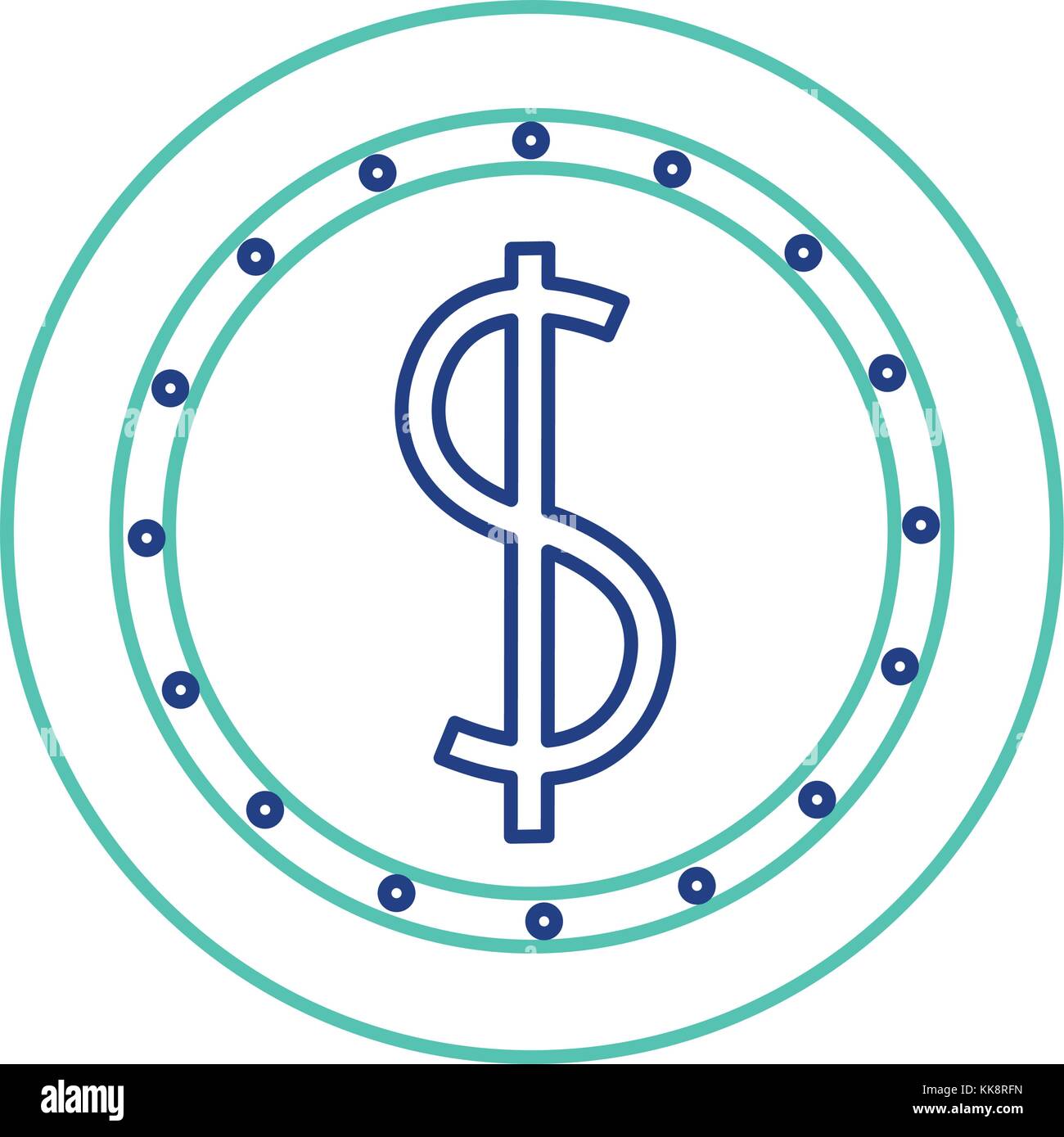 Isolated coin design Stock Vector Image & Art - Alamy
