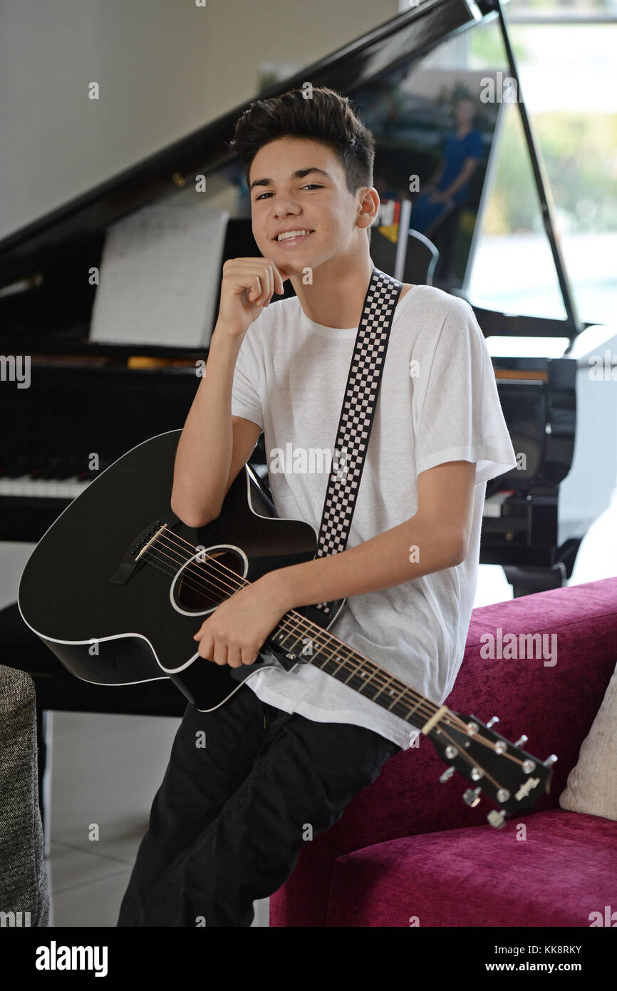 Singer daniel skye poses for a portrait in the studio hi-res stock ...