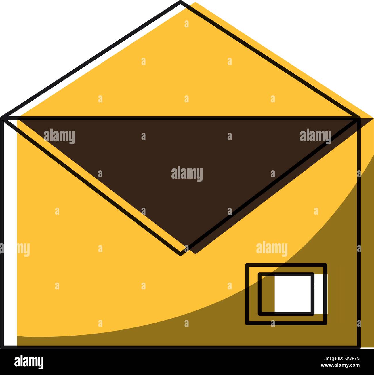 open envelope icon Stock Vector Image & Art - Alamy