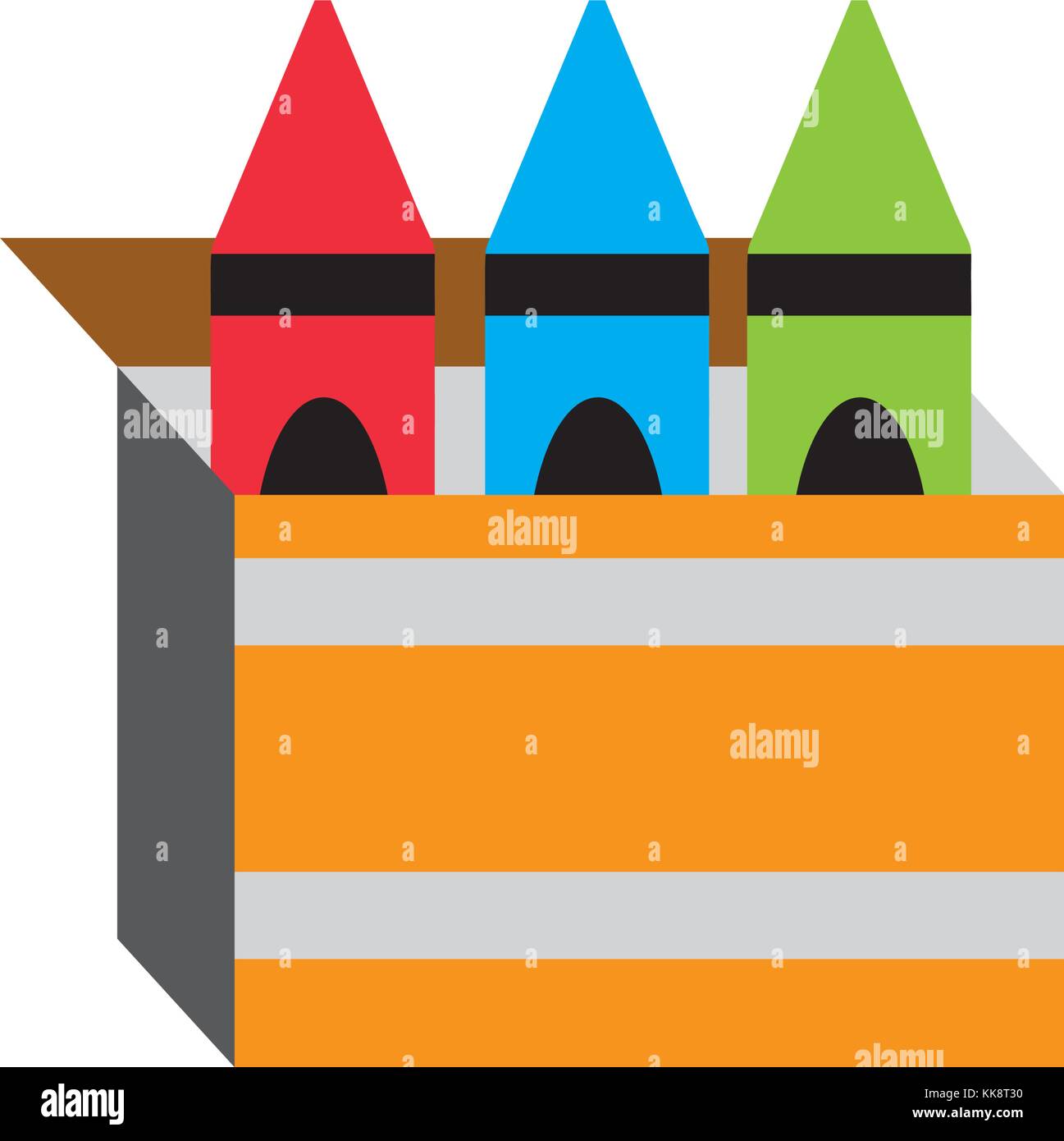 Isolated crayon box design Stock Vector Image & Art - Alamy