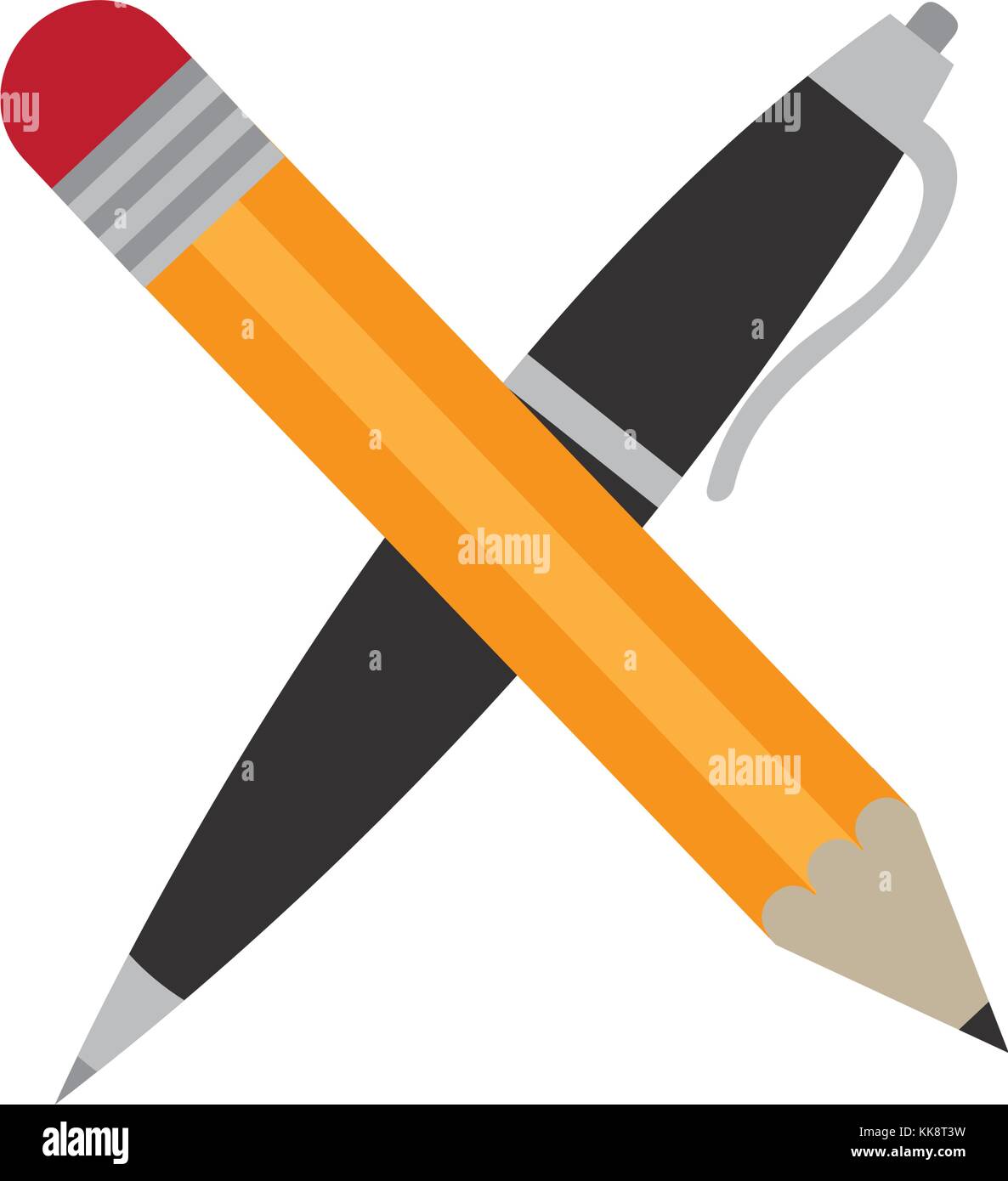 Isolated pencil and pen design Stock Vector Image & Art - Alamy