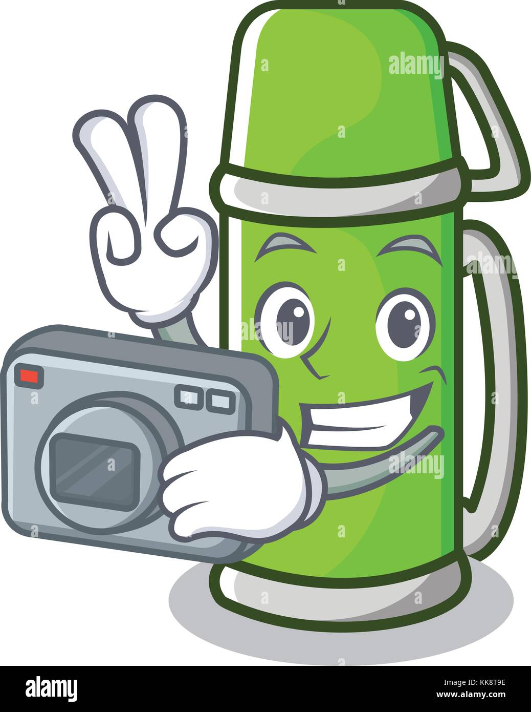Photographer thermos character cartoon style Stock Vector Image & Art ...