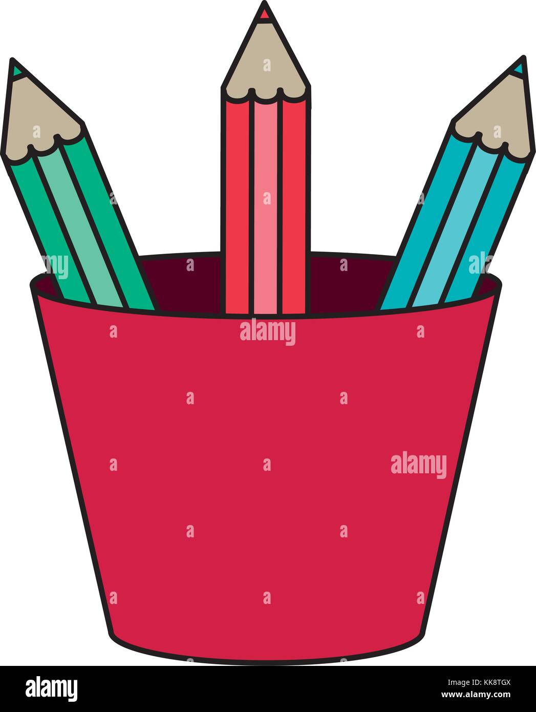 Isolated pencils design Stock Vector Image & Art - Alamy
