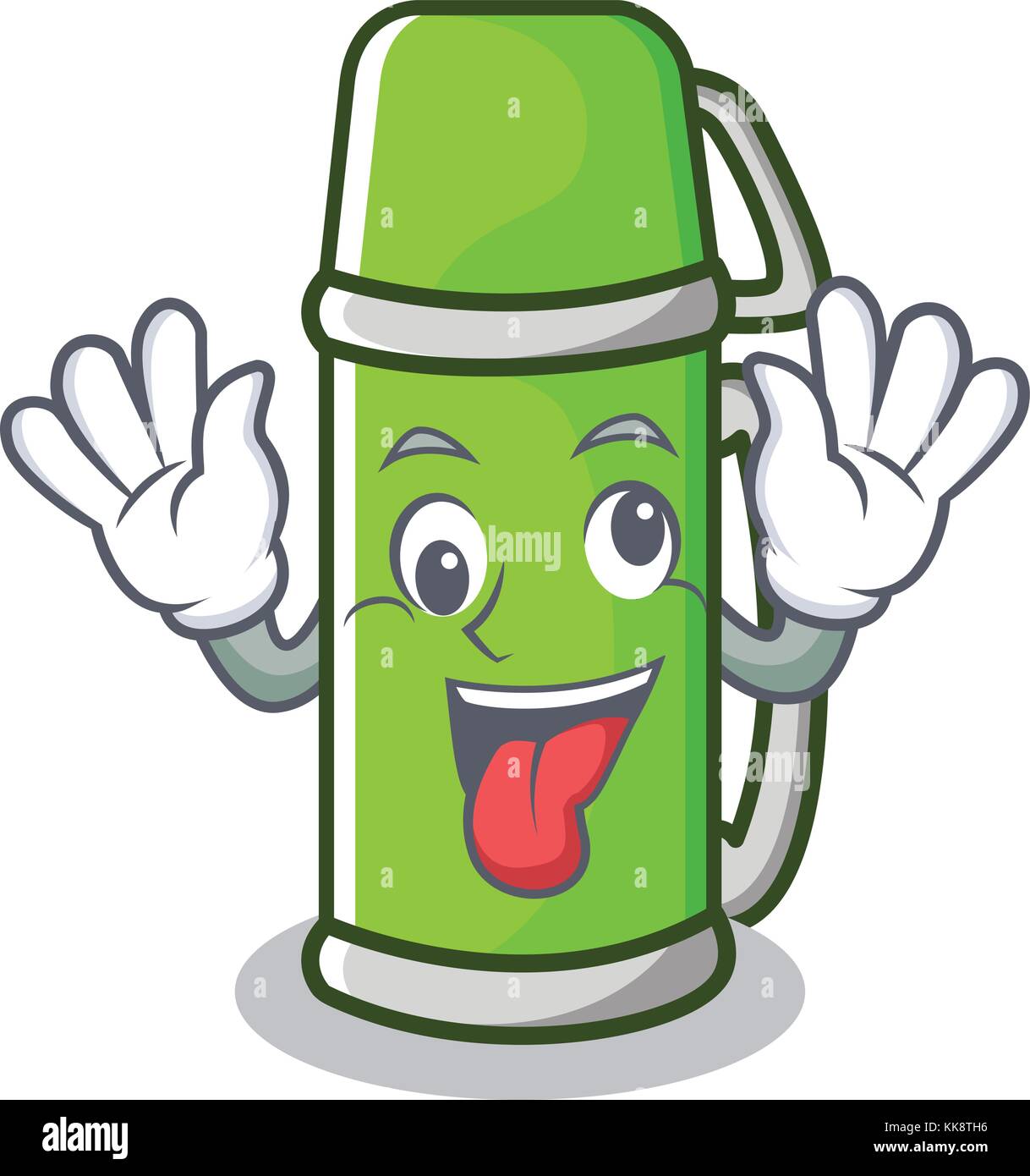Crazy thermos character cartoon style Stock Vector Image & Art - Alamy