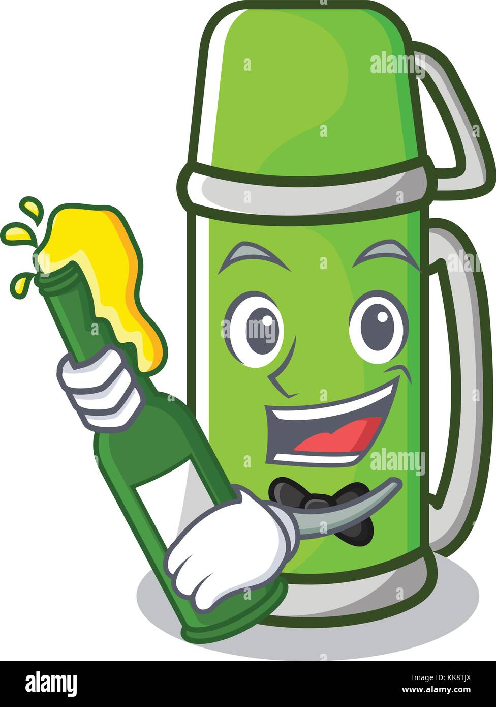 With beer thermos character cartoon style Stock Vector Image & Art - Alamy