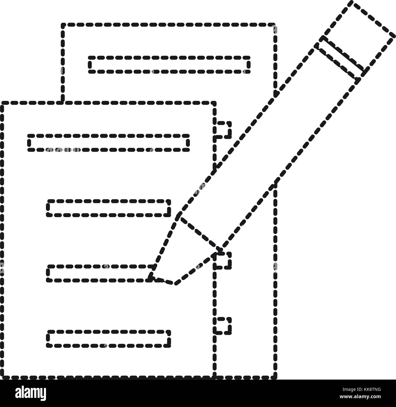 document pages and marker icon Stock Vector Image & Art - Alamy