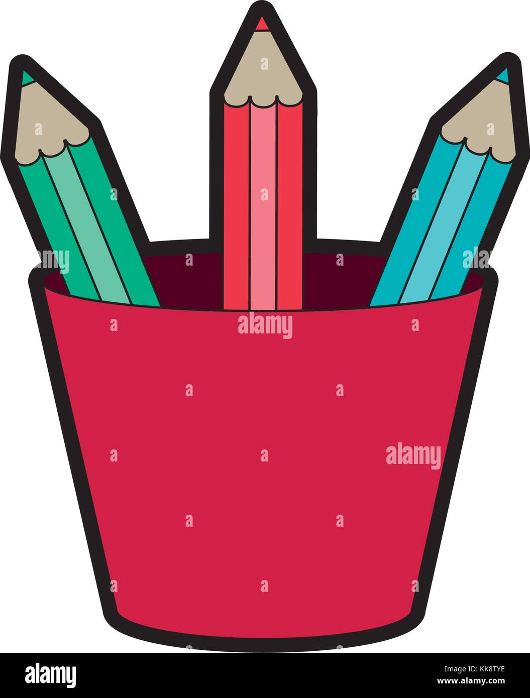 Isolated pencils design Stock Vector Image & Art - Alamy
