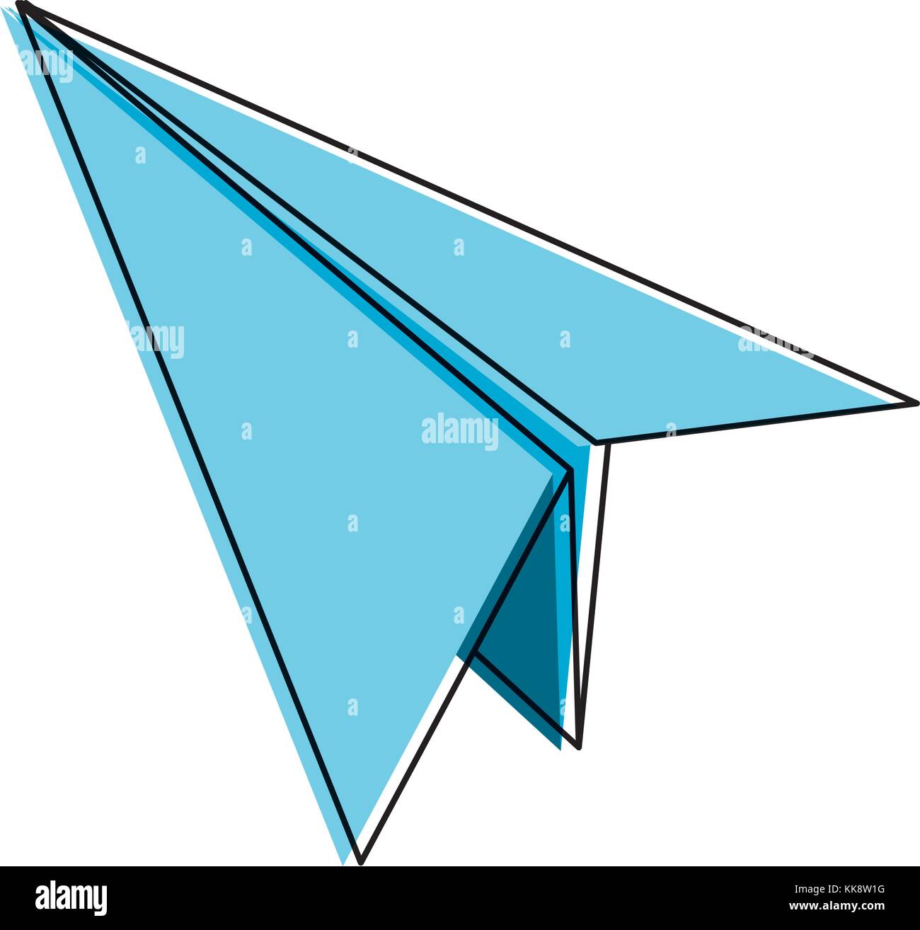 Isolated paperplane design Stock Vector Image & Art - Alamy