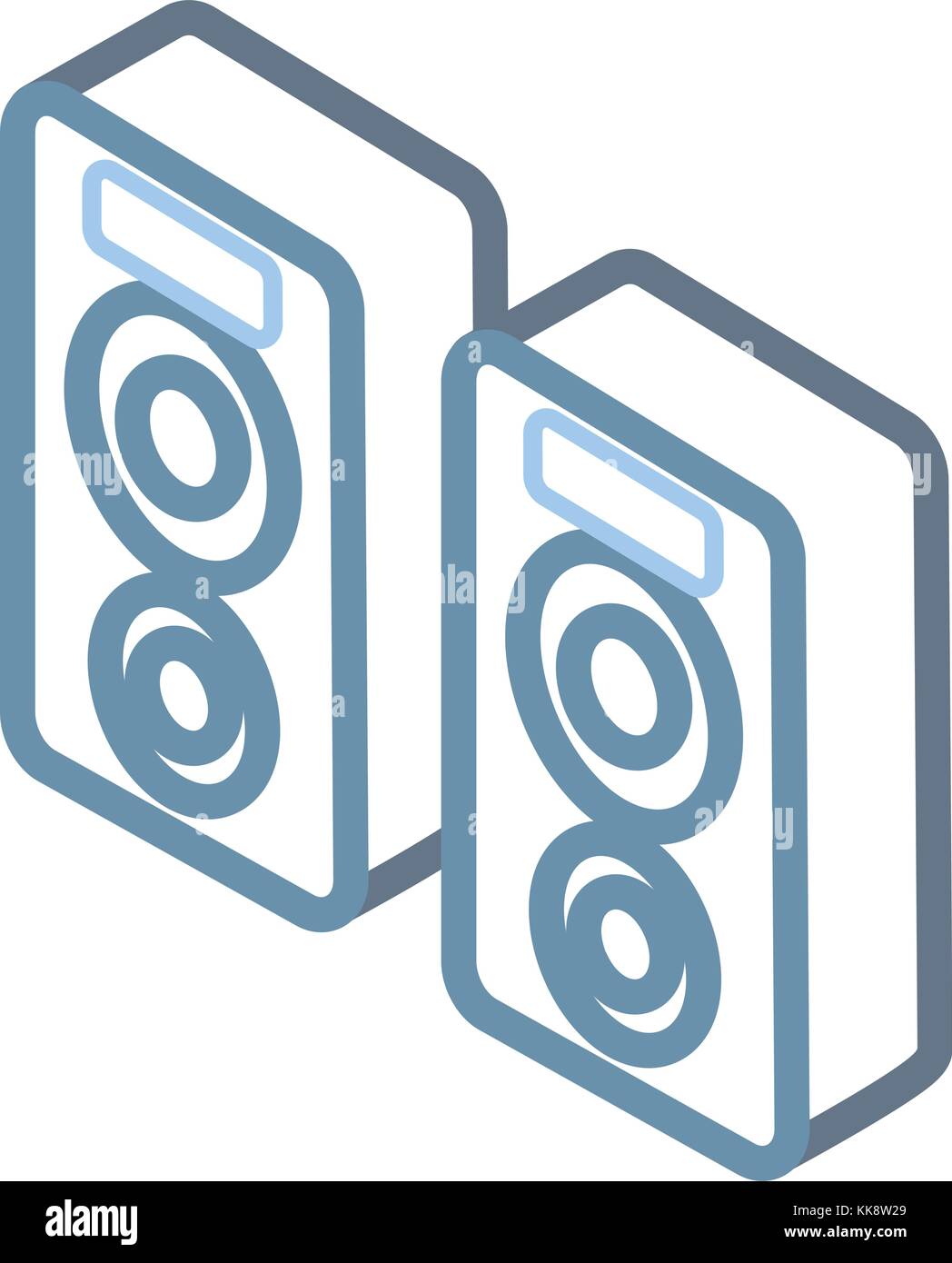 stereo vector illustration Stock Vector Image & Art - Alamy
