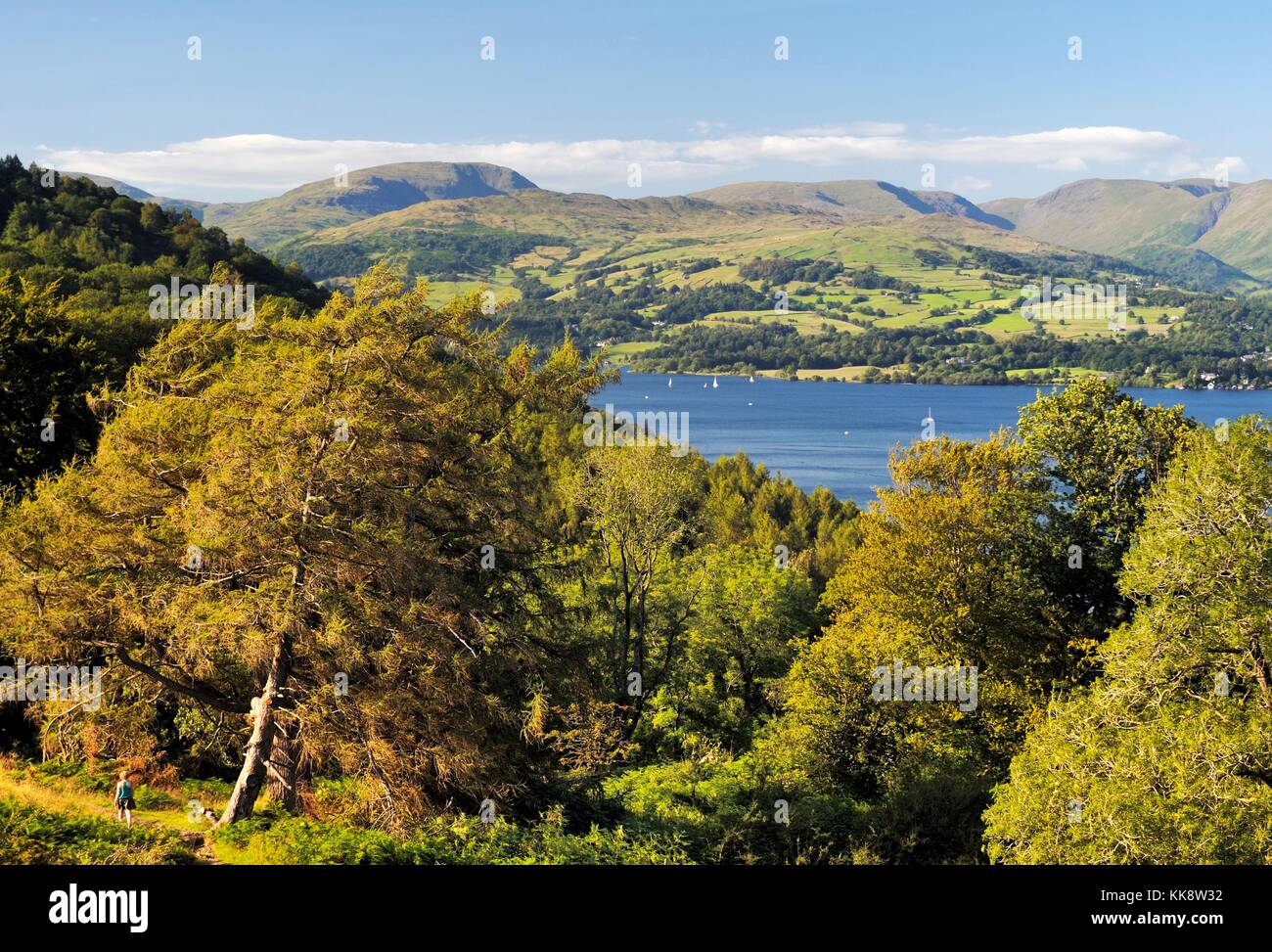 Lake District National Park, Cumbria, England. Looking N. to the ...