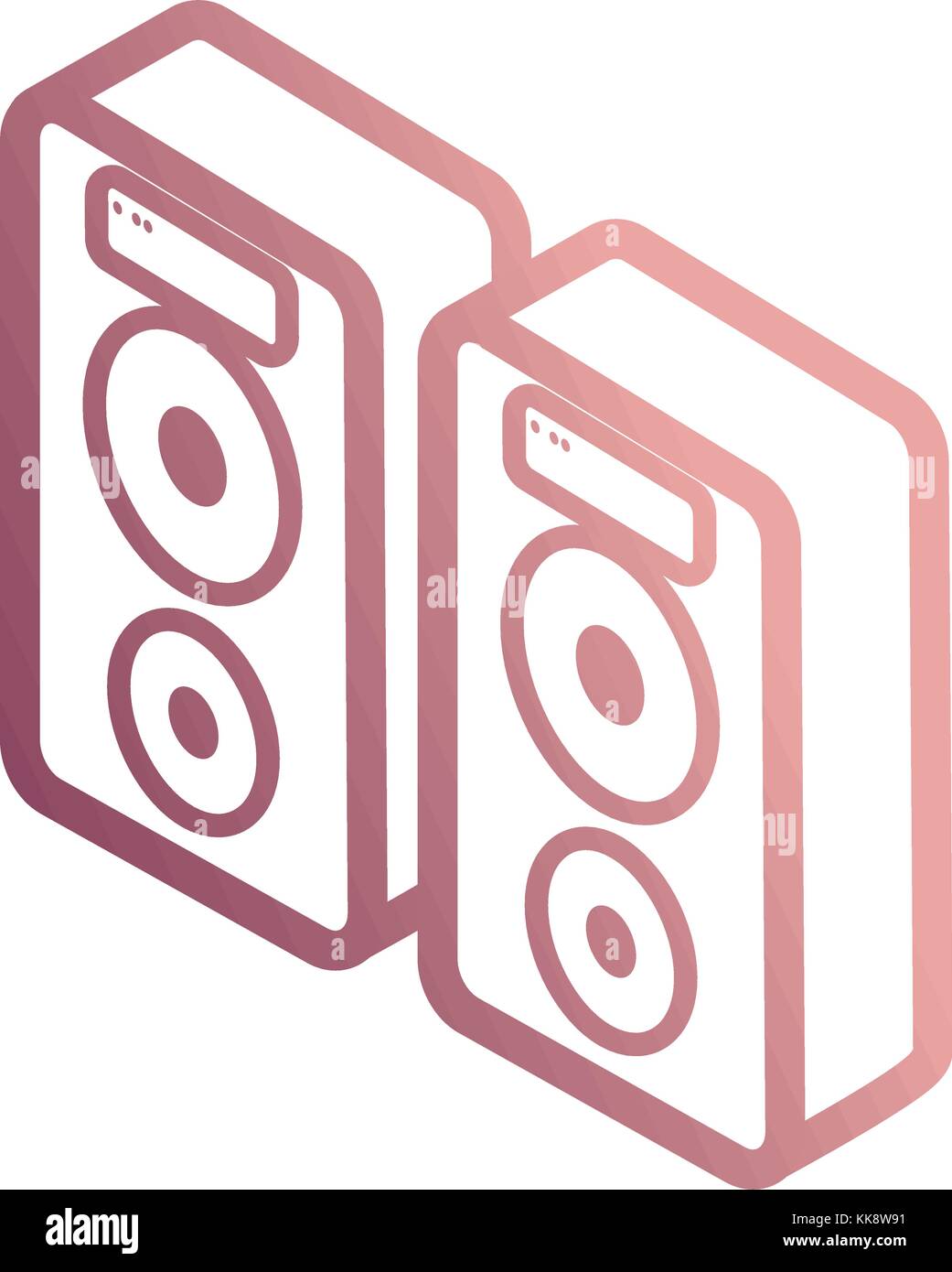 stereo vector illustration Stock Vector Image & Art - Alamy