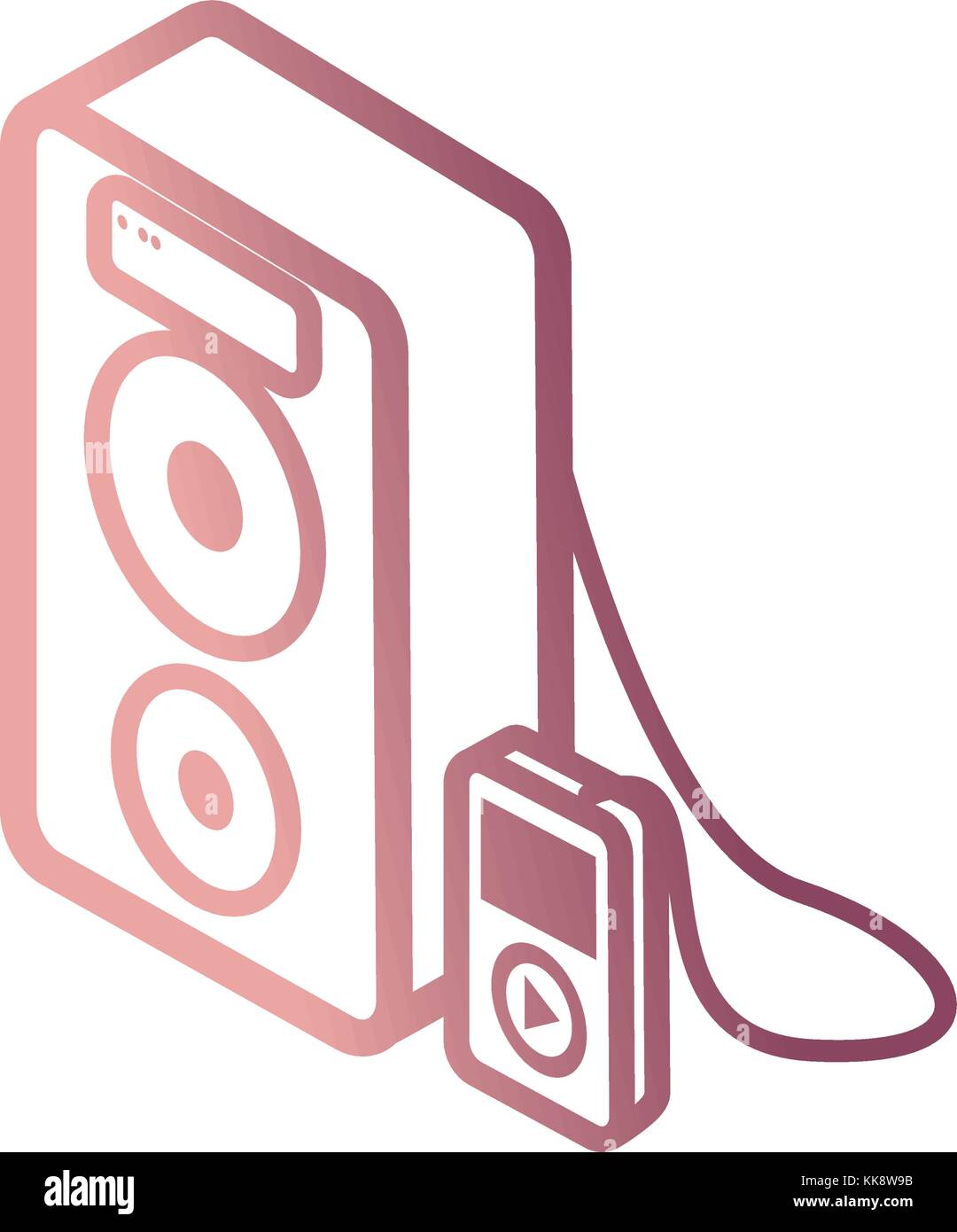 stereo vector illustration Stock Vector Image & Art - Alamy