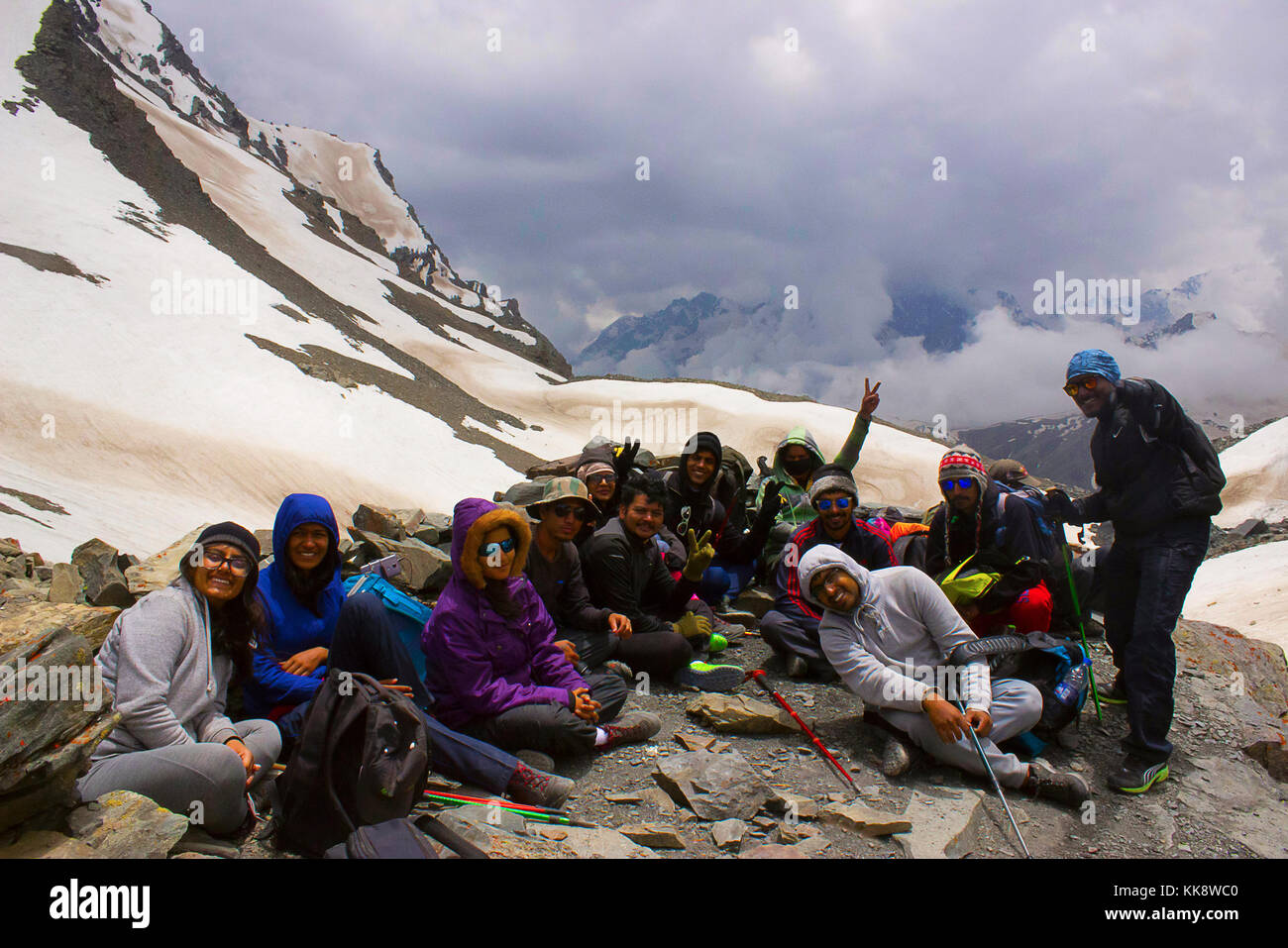 Happy trekkers hi-res stock photography and images - Alamy