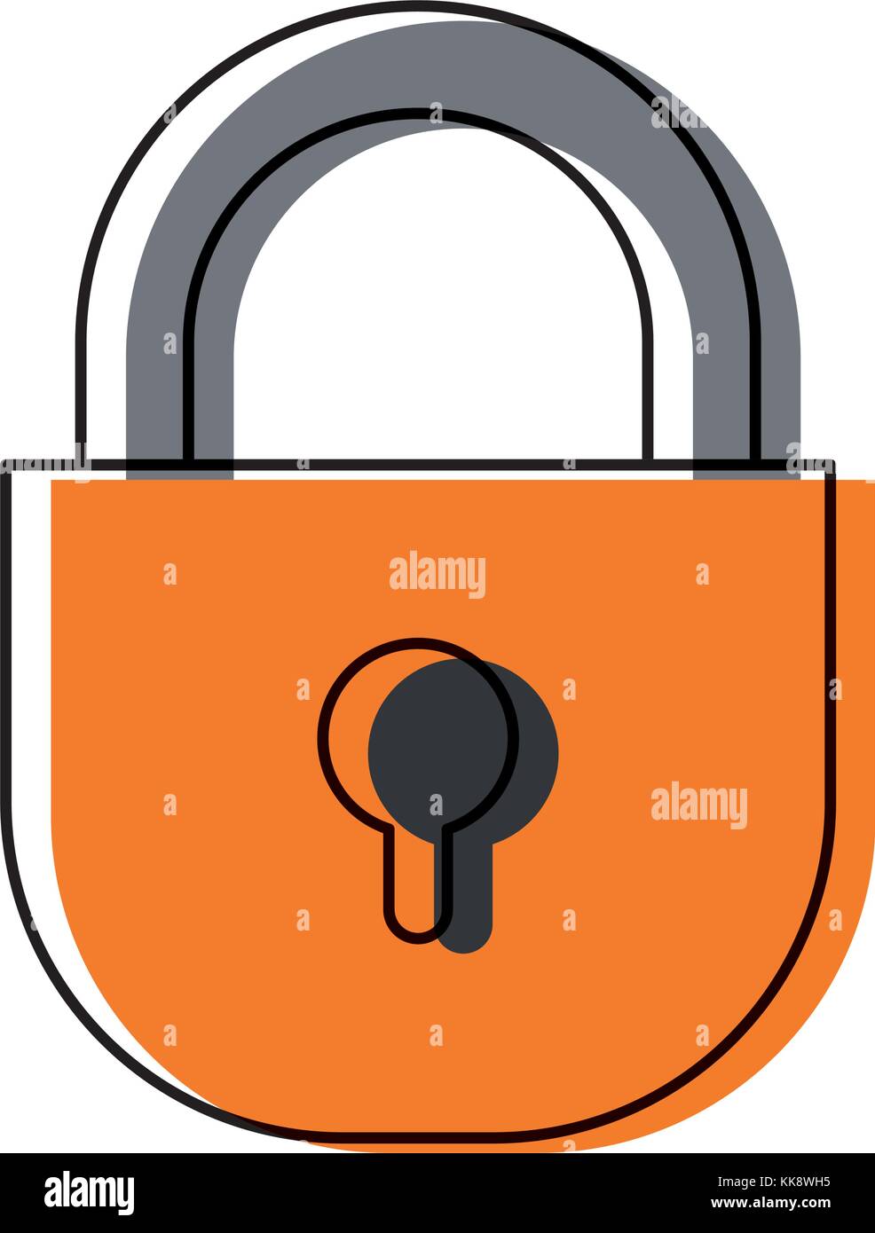 padlock vector illustration Stock Vector Image & Art - Alamy