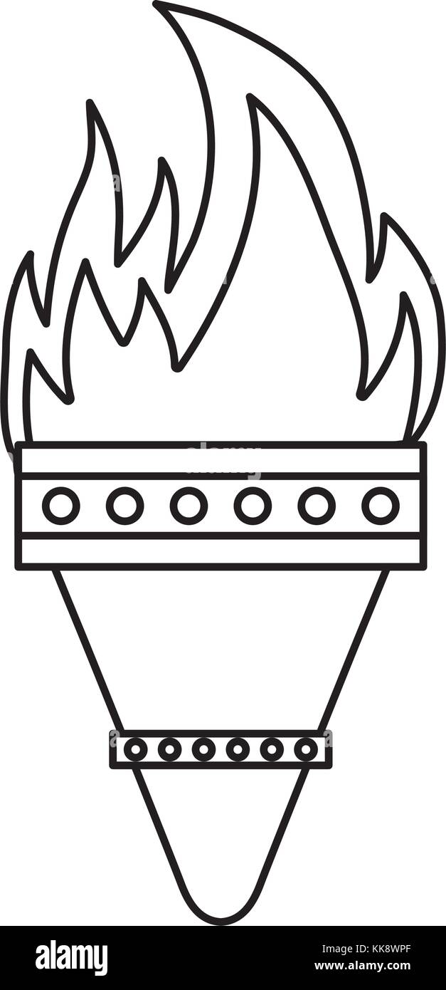 Olympic Torch Coloring Page