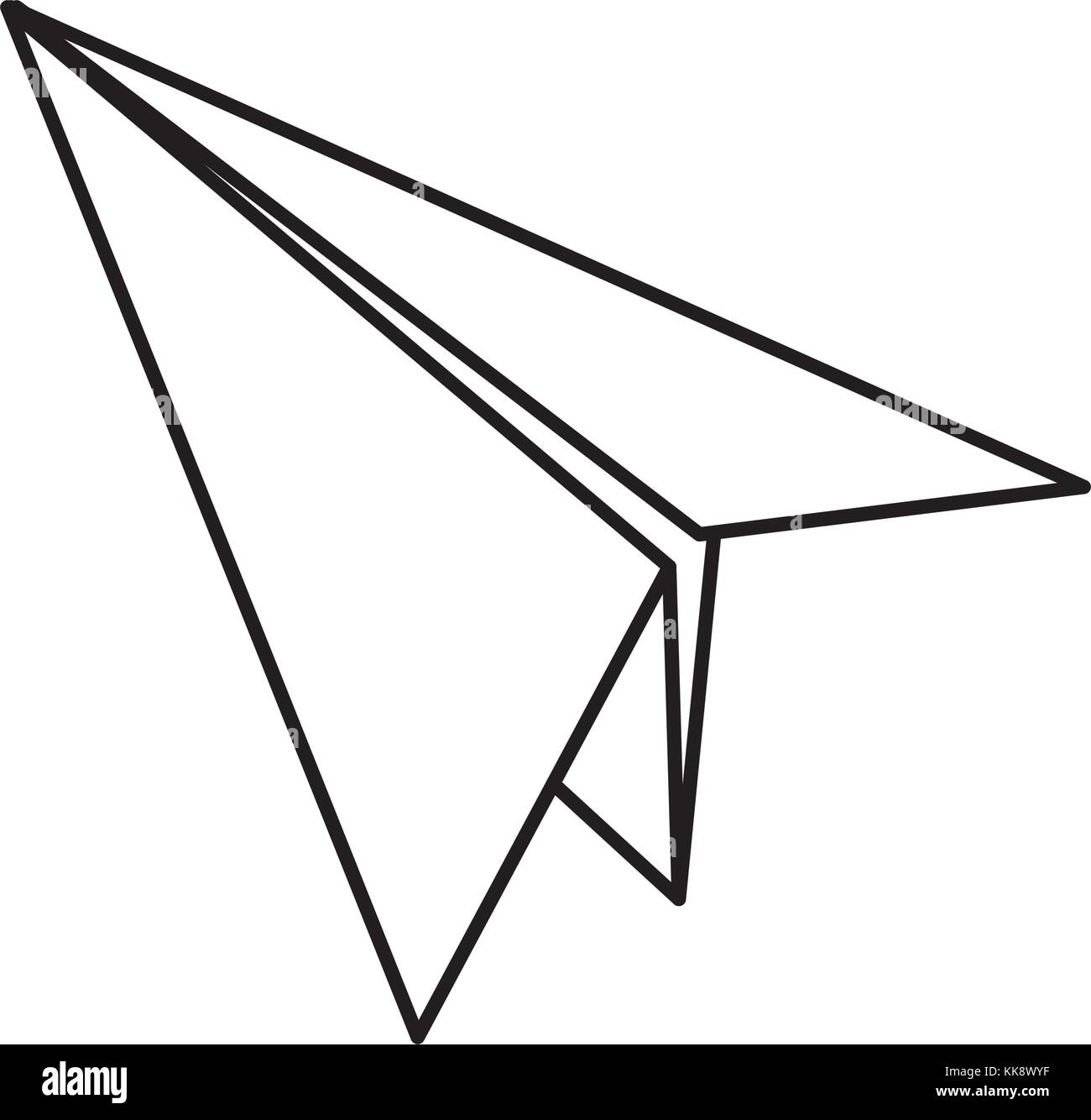 Isolated paperplane design Stock Vector Image & Art - Alamy