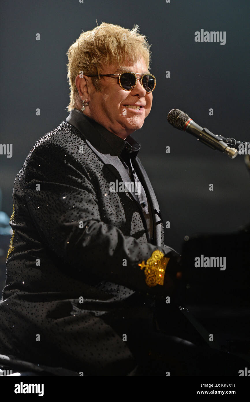 ESTERO FL - MARCH 09: Elton John performs on the Wonderful Crazy Night ...