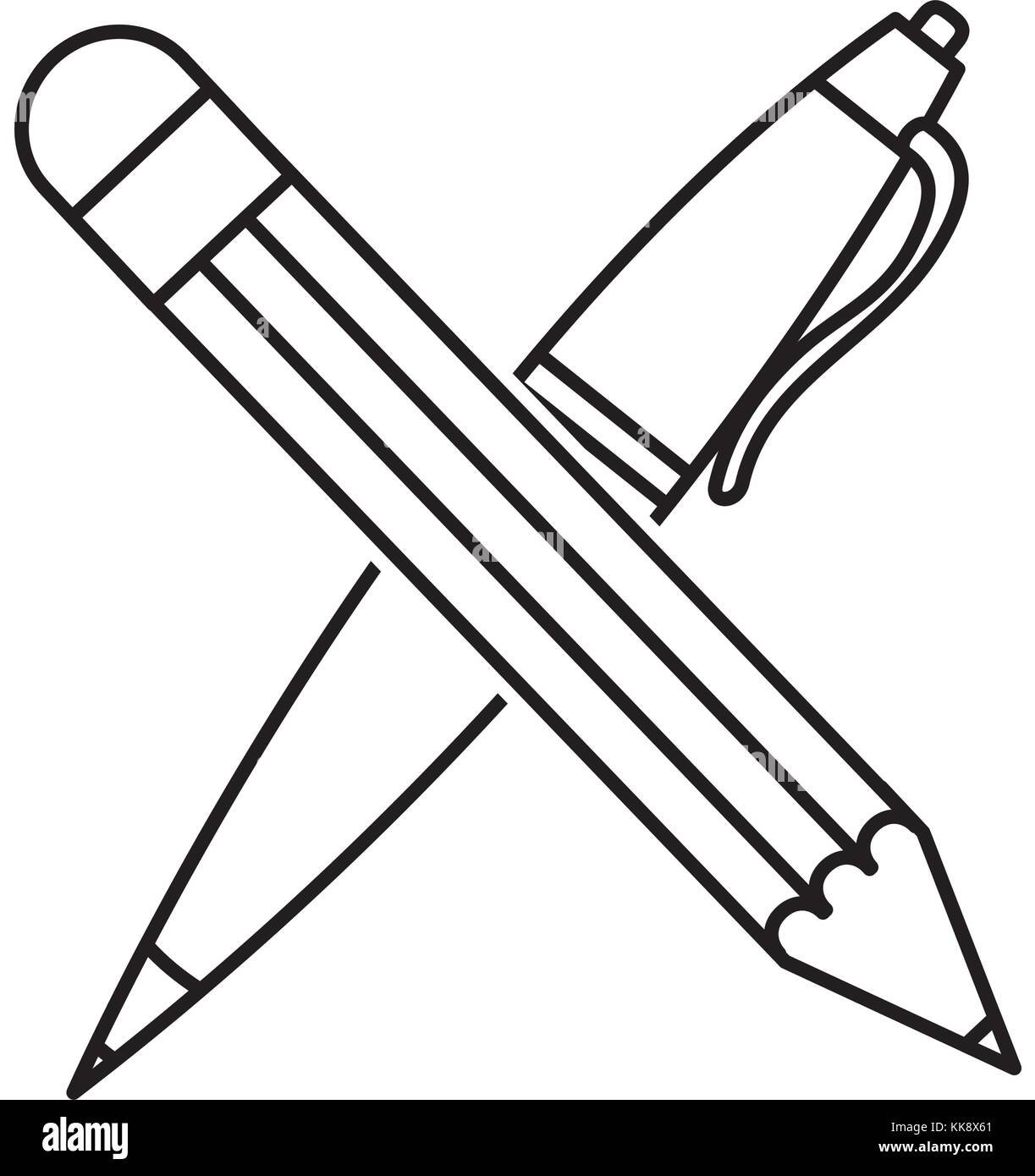 Pencil and pen design Stock Vector Image & Art - Alamy