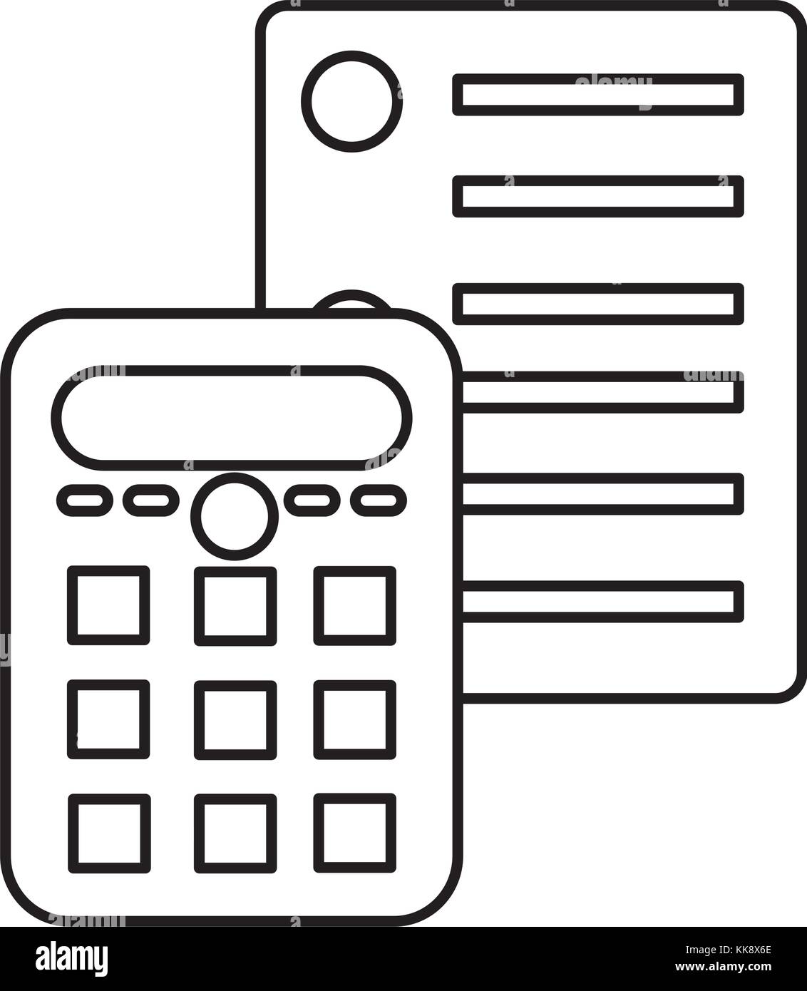 Isolated calculator design Stock Vector Image & Art - Alamy
