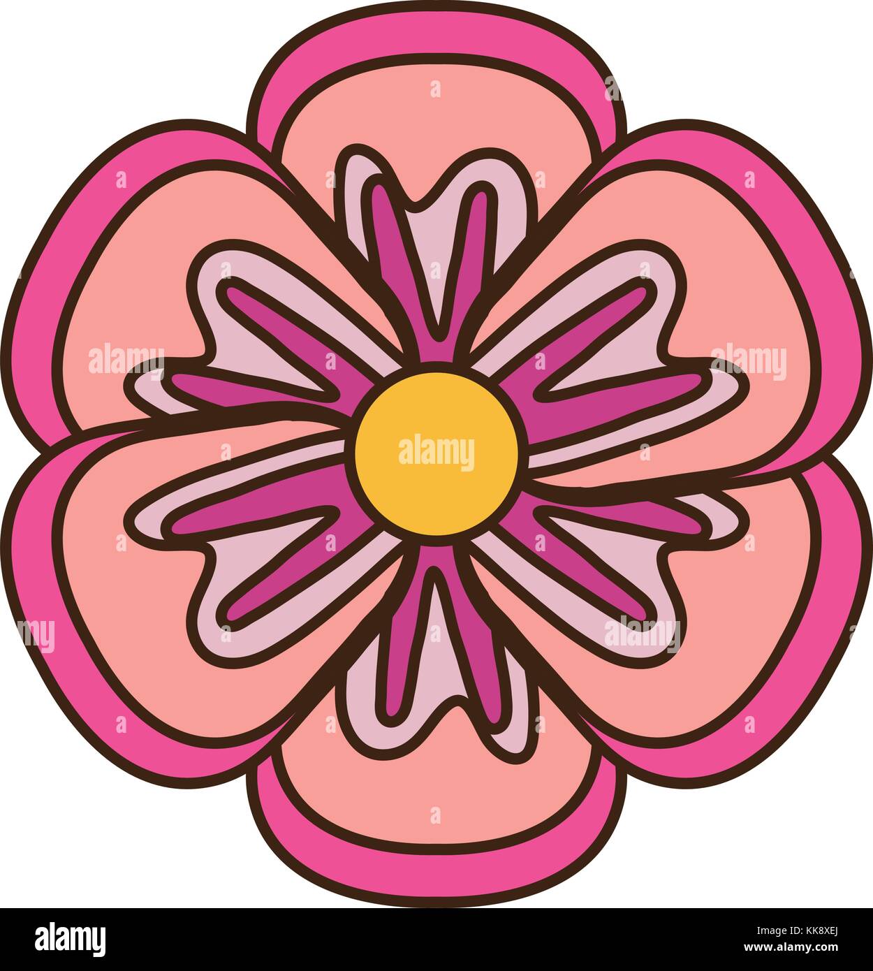 flower vector illustration Stock Vector Image & Art - Alamy