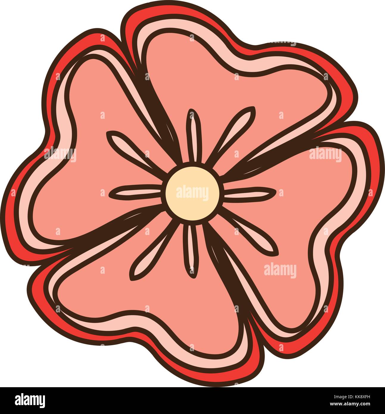 flower vector illustration Stock Vector Image & Art - Alamy