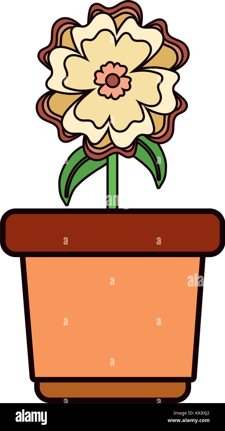 flowerpot vector illustration Stock Vector Image & Art - Alamy