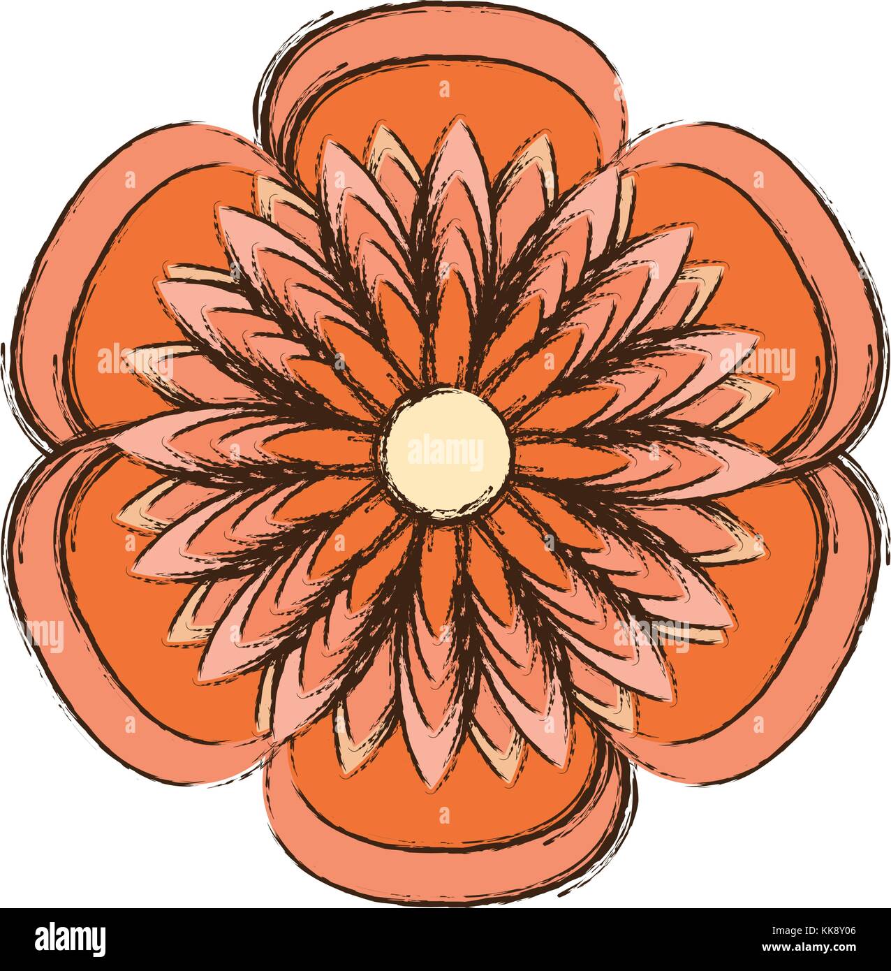 flower vector illustration Stock Vector Image & Art - Alamy