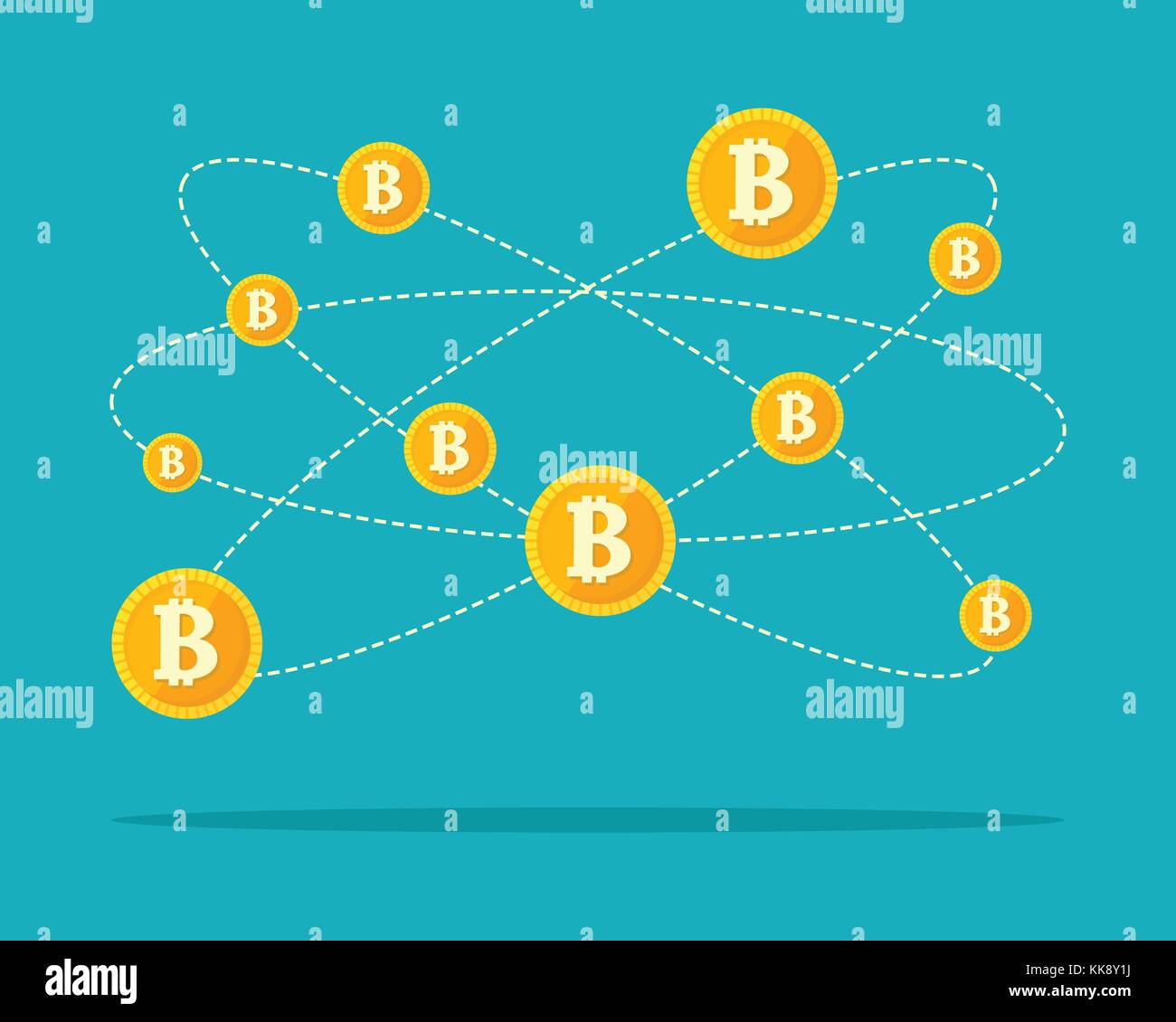 Collection background block chain theme Stock Vector Image & Art - Alamy