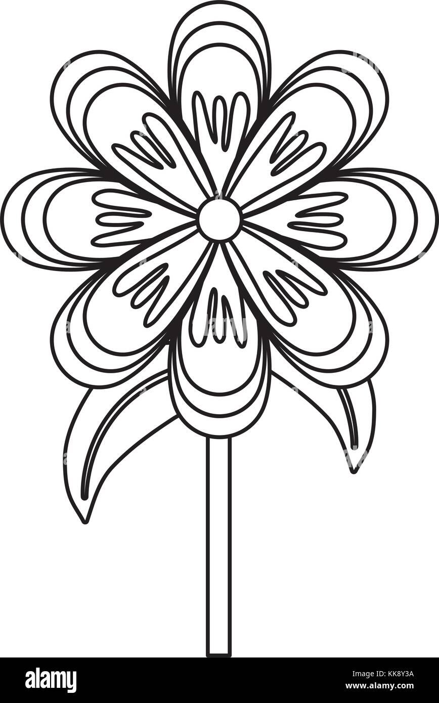 flower stem vector illustration Stock Vector Image & Art - Alamy