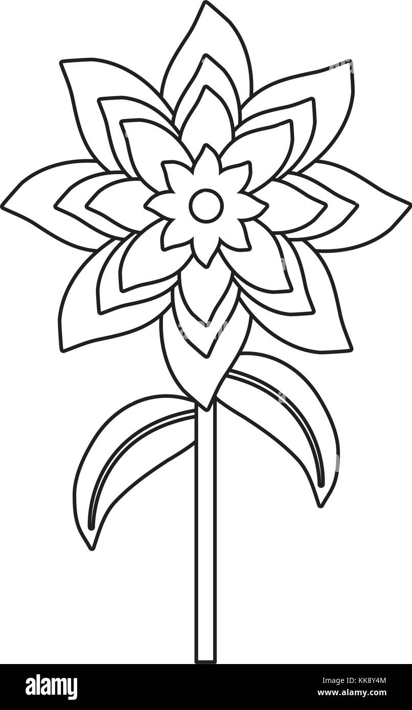 flower stem vector illustration Stock Vector Image & Art - Alamy