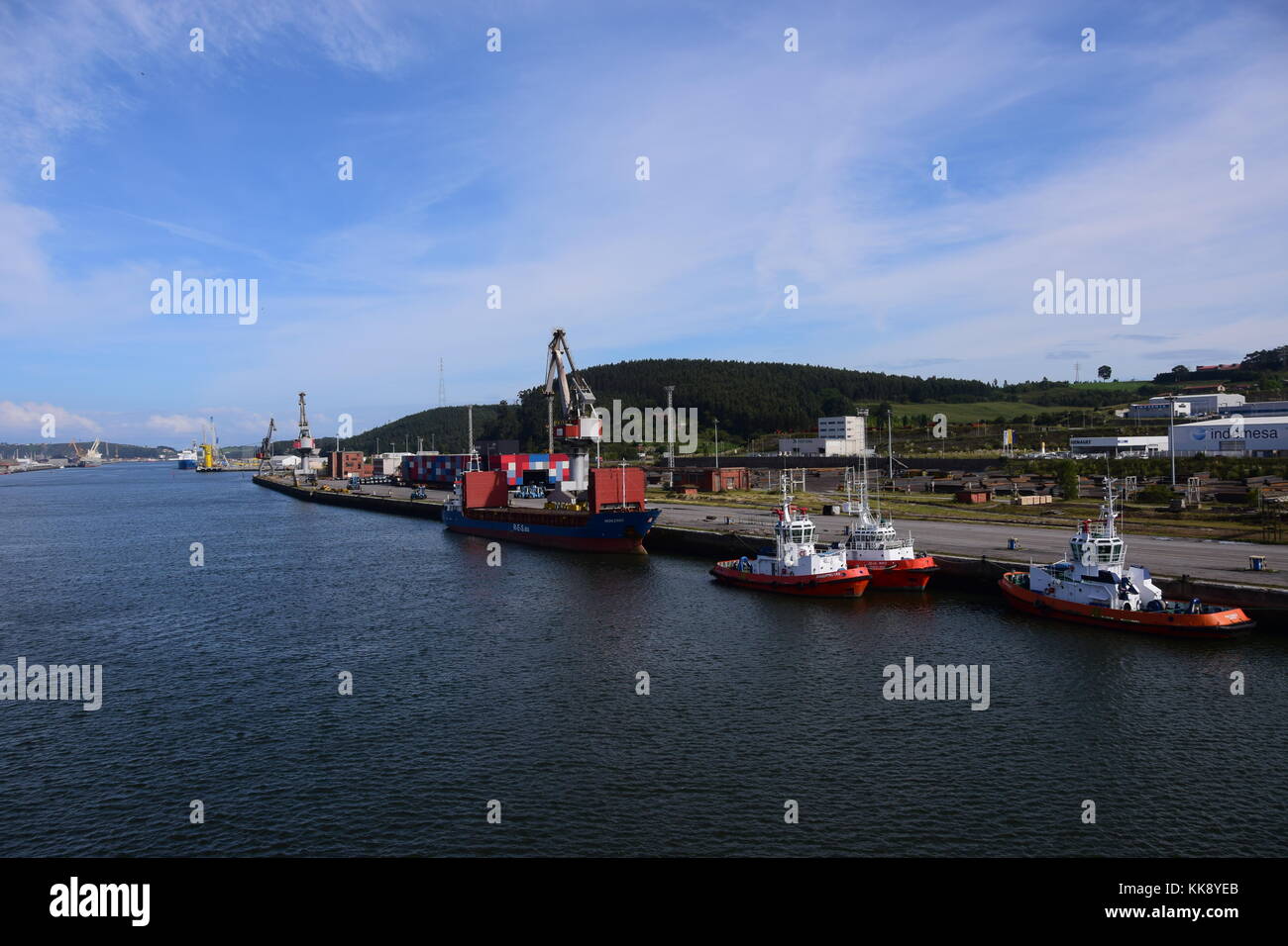 Port of Aviles, Northern Spain Stock Photo - Alamy