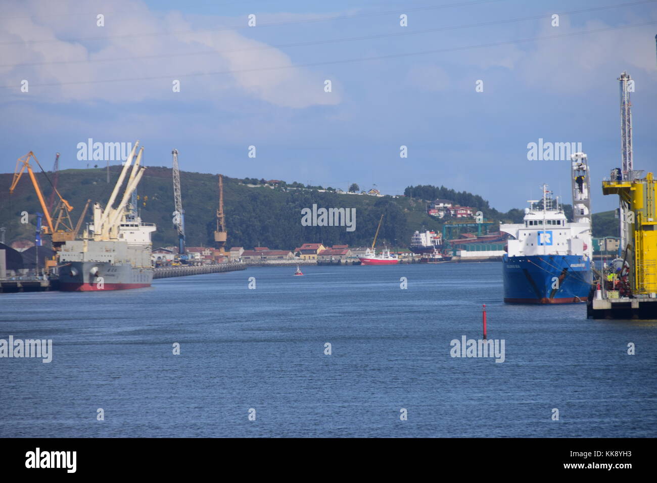 Port of Aviles, Northern Spain Stock Photo - Alamy
